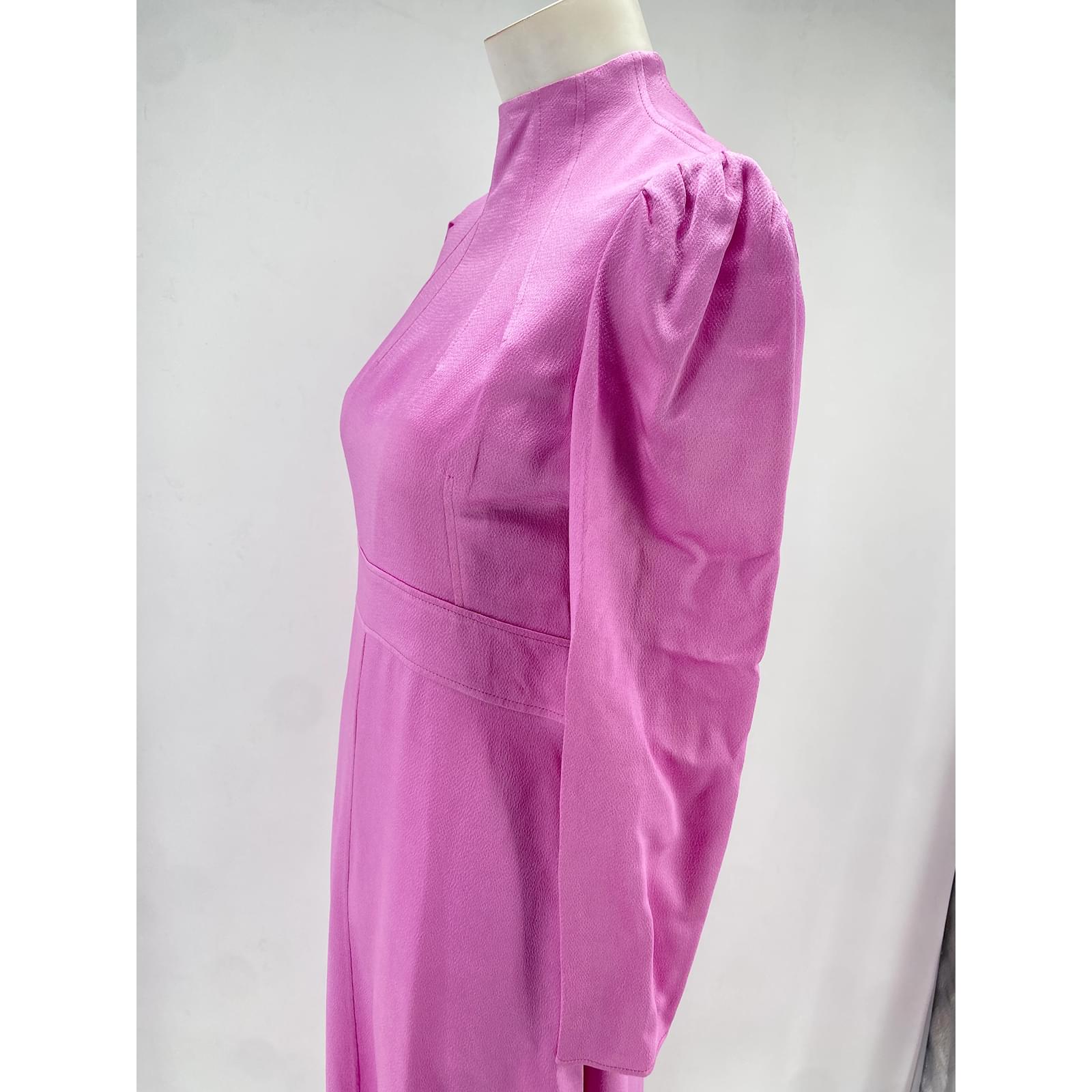 VALENTINO GARAVANI Robes T.IT 42 silk Soie Rose ref.922457 - Joli Closet