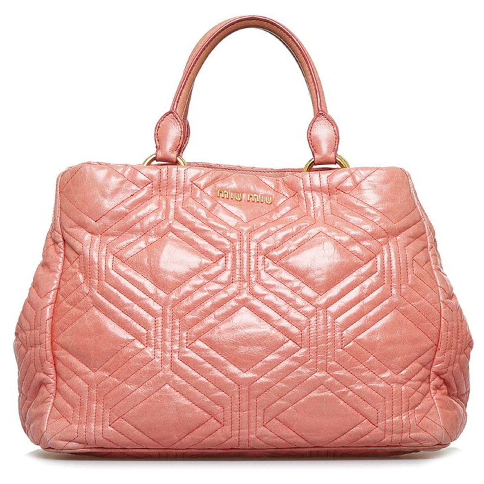 miu miu Pink Leather ref.928848 - Joli Closet