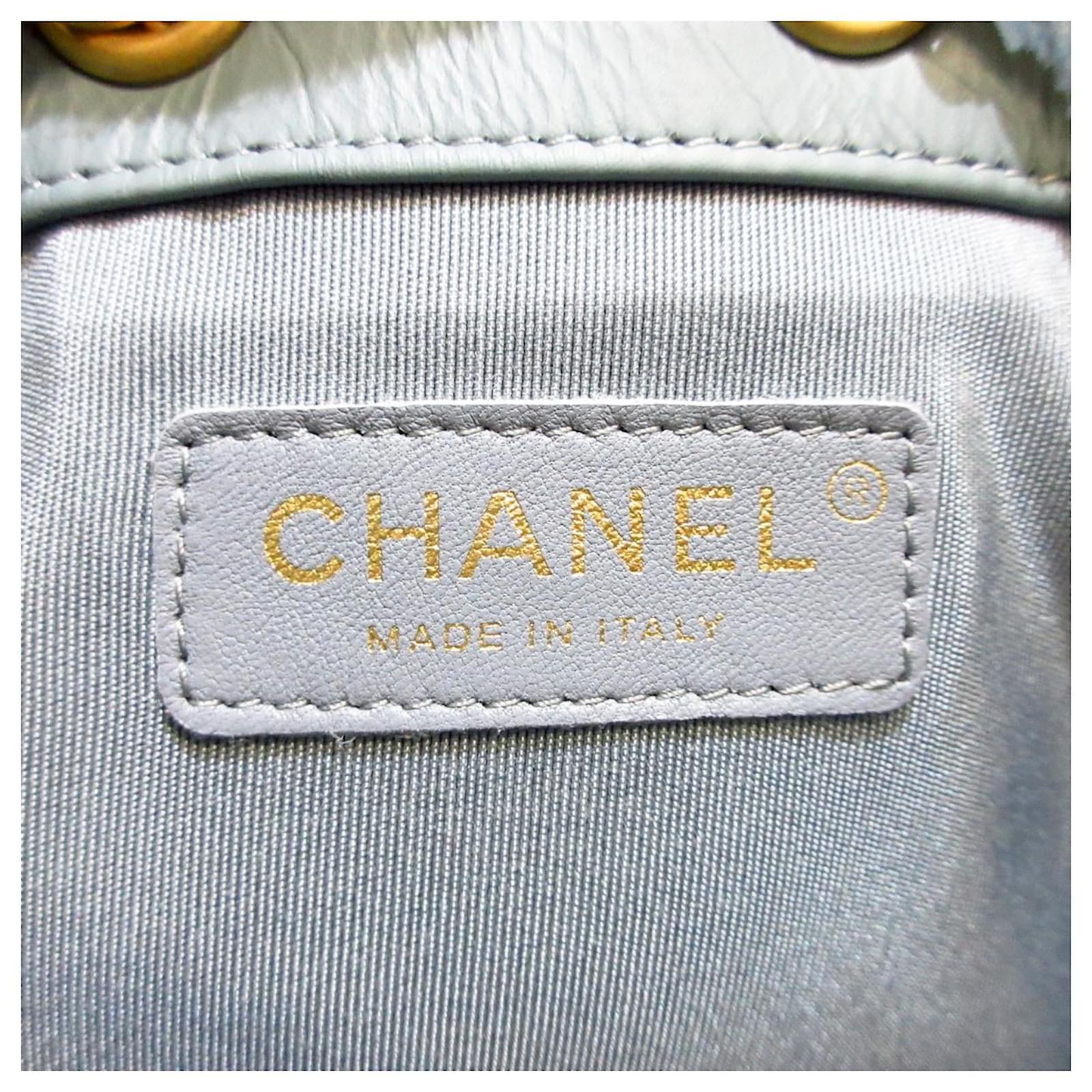 Chanel V-Stich Blue Leather ref.932074 - Joli Closet