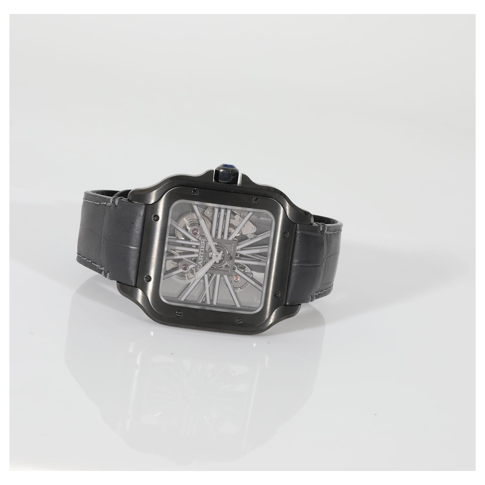 Cartier Santos de Cartier WHSA0009 Montre pour homme en DLC Diamant ...
