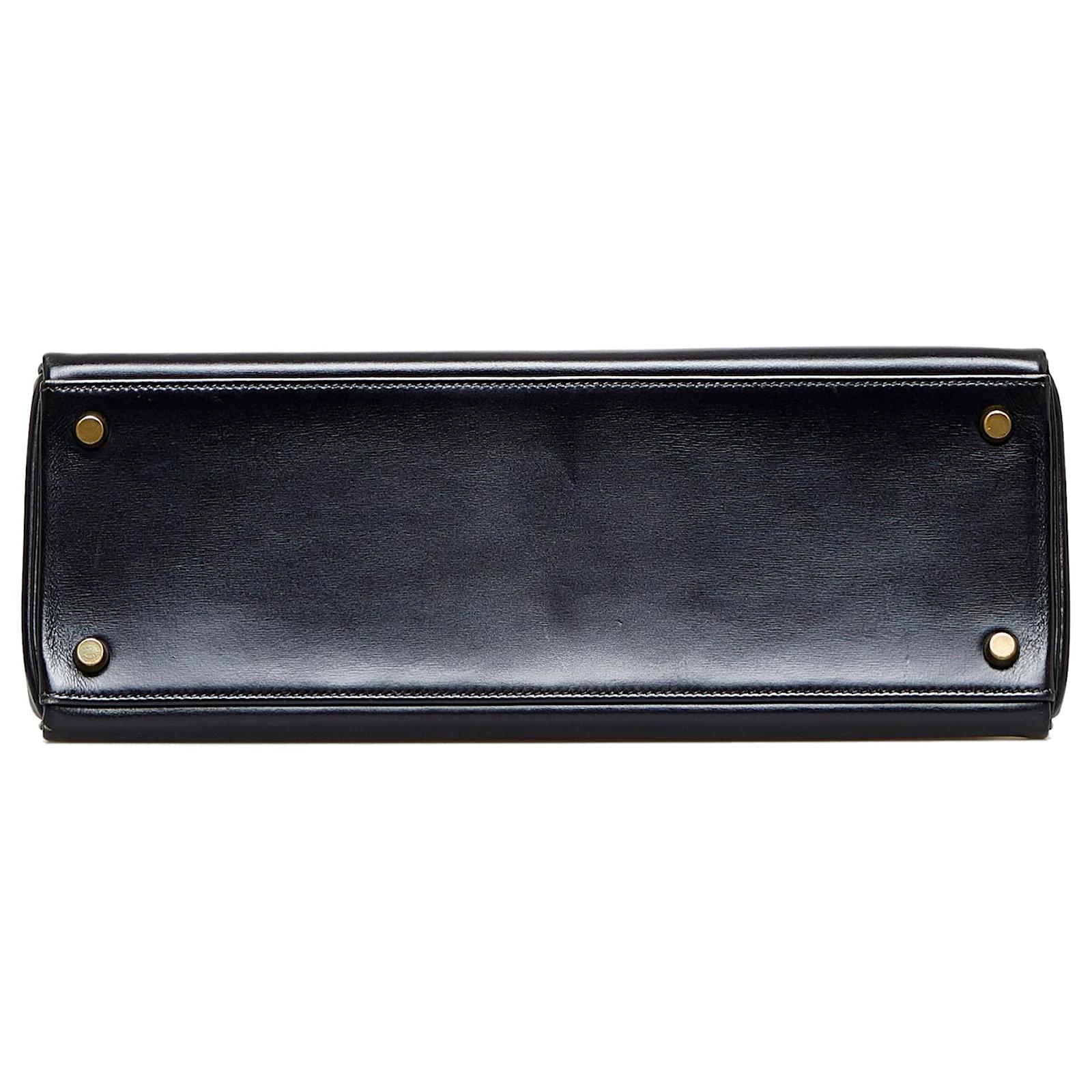 Hermès Hermes Black Box Calf Kelly 32 Leather Pony-style calfskin ref ...