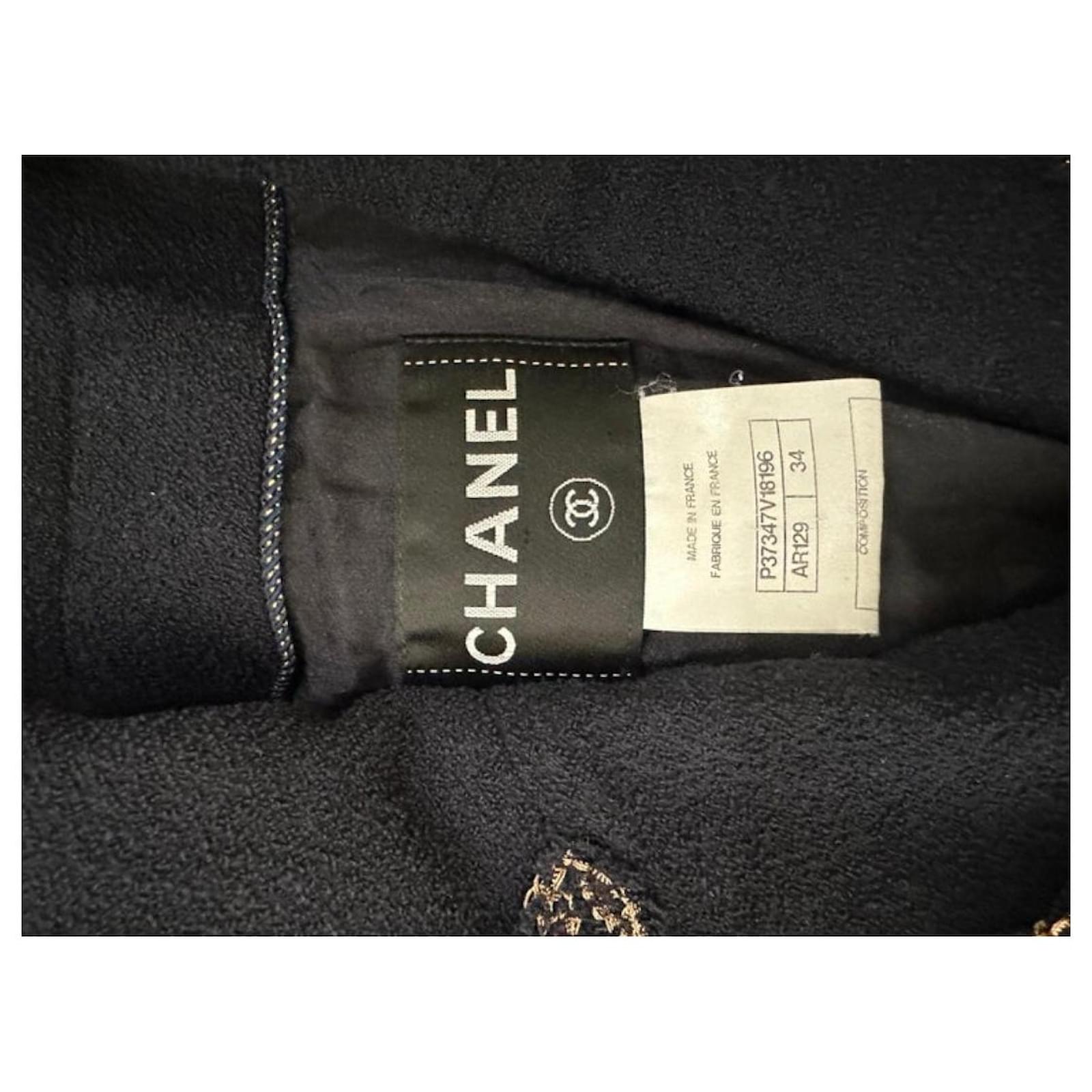 Chanel Venice Little Black Jacket Wool ref.934144 - Joli Closet