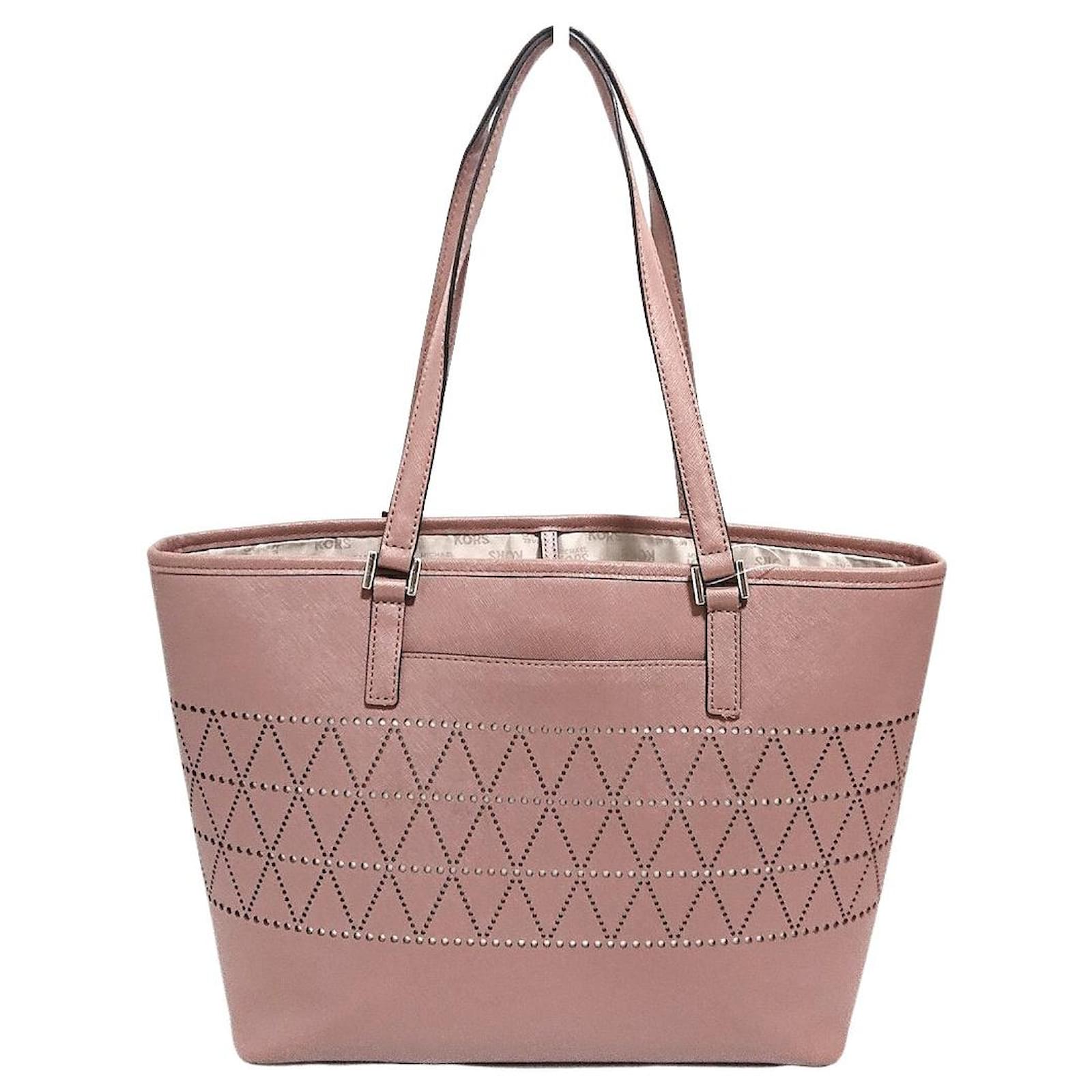 Michael Kors Jet Set Pink Leather ref.935094 - Joli Closet