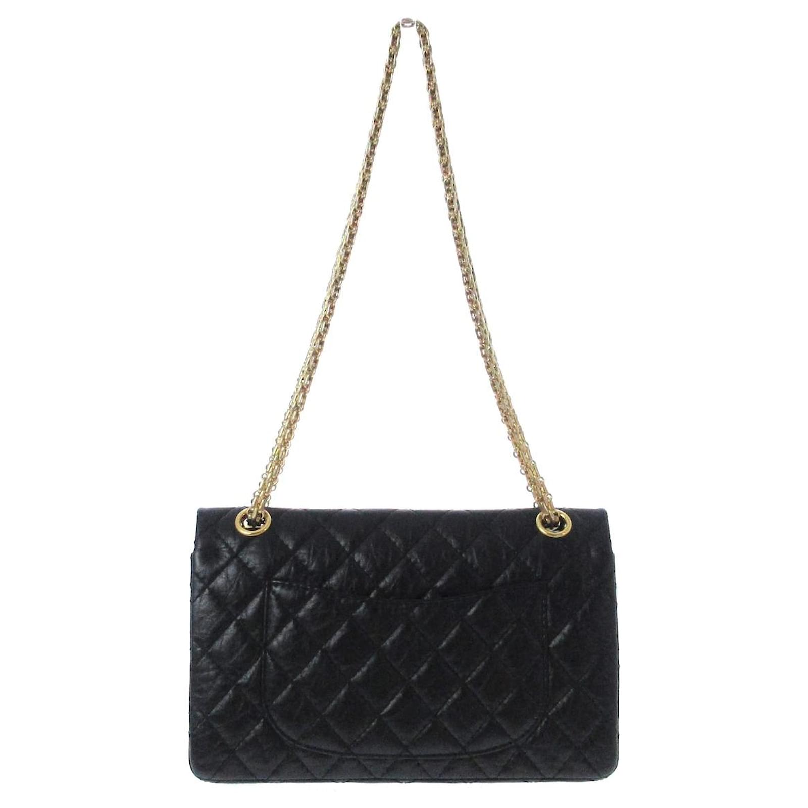 Chanel 2.55 Black Leather ref.935213 - Joli Closet