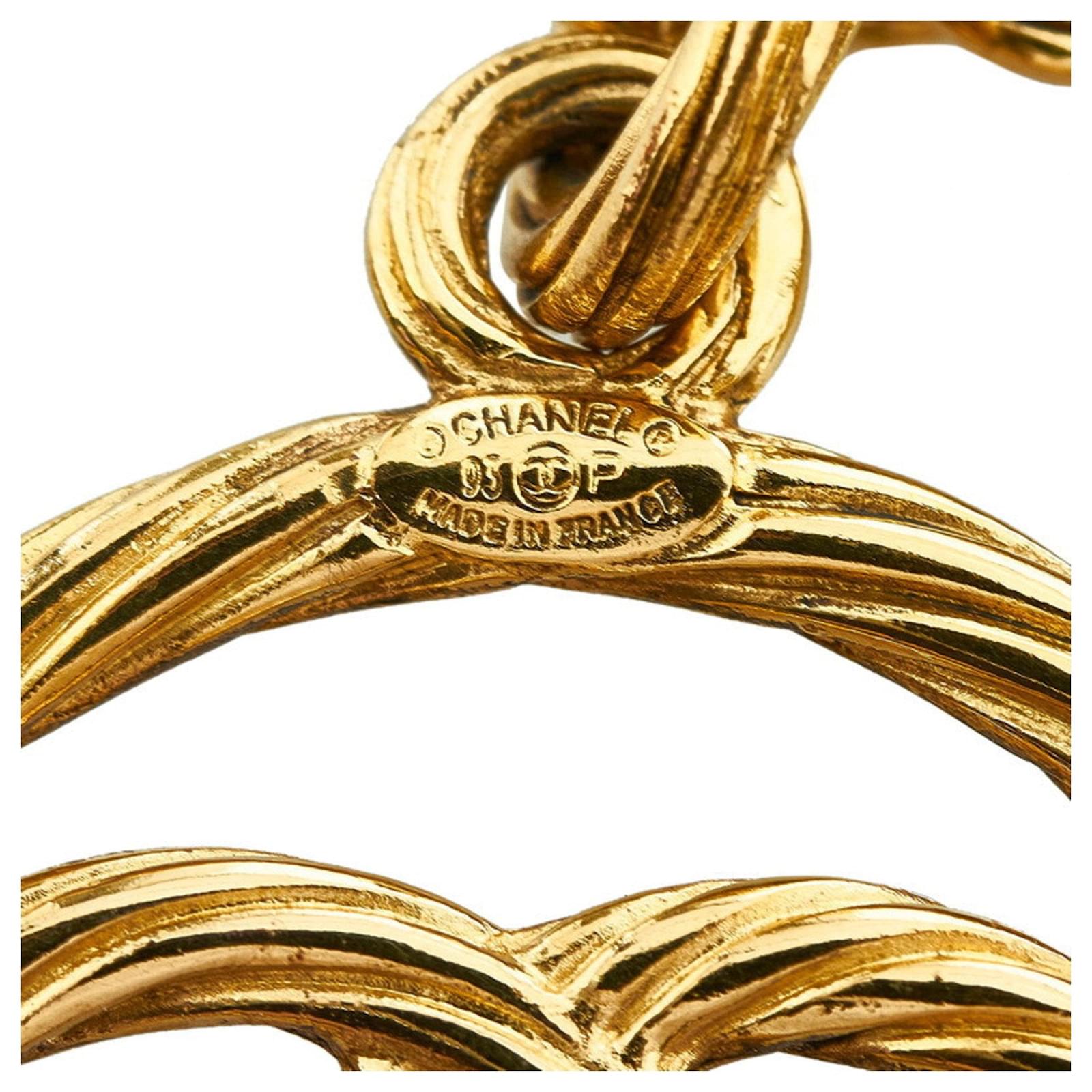 Classique Logo Chanel CC Plaqué or Doré ref.935427 - Joli Closet