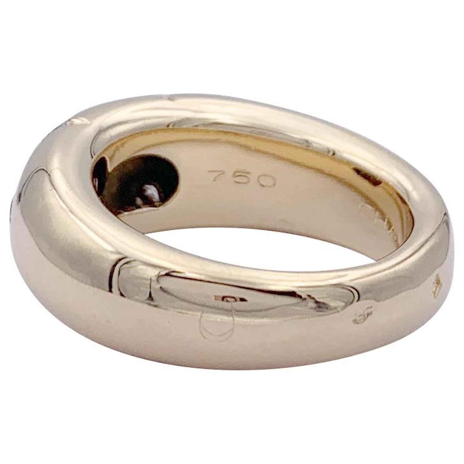 Chaumet ring, "Ring", In yellow gold, diamants. Diamond ref.935765 ...
