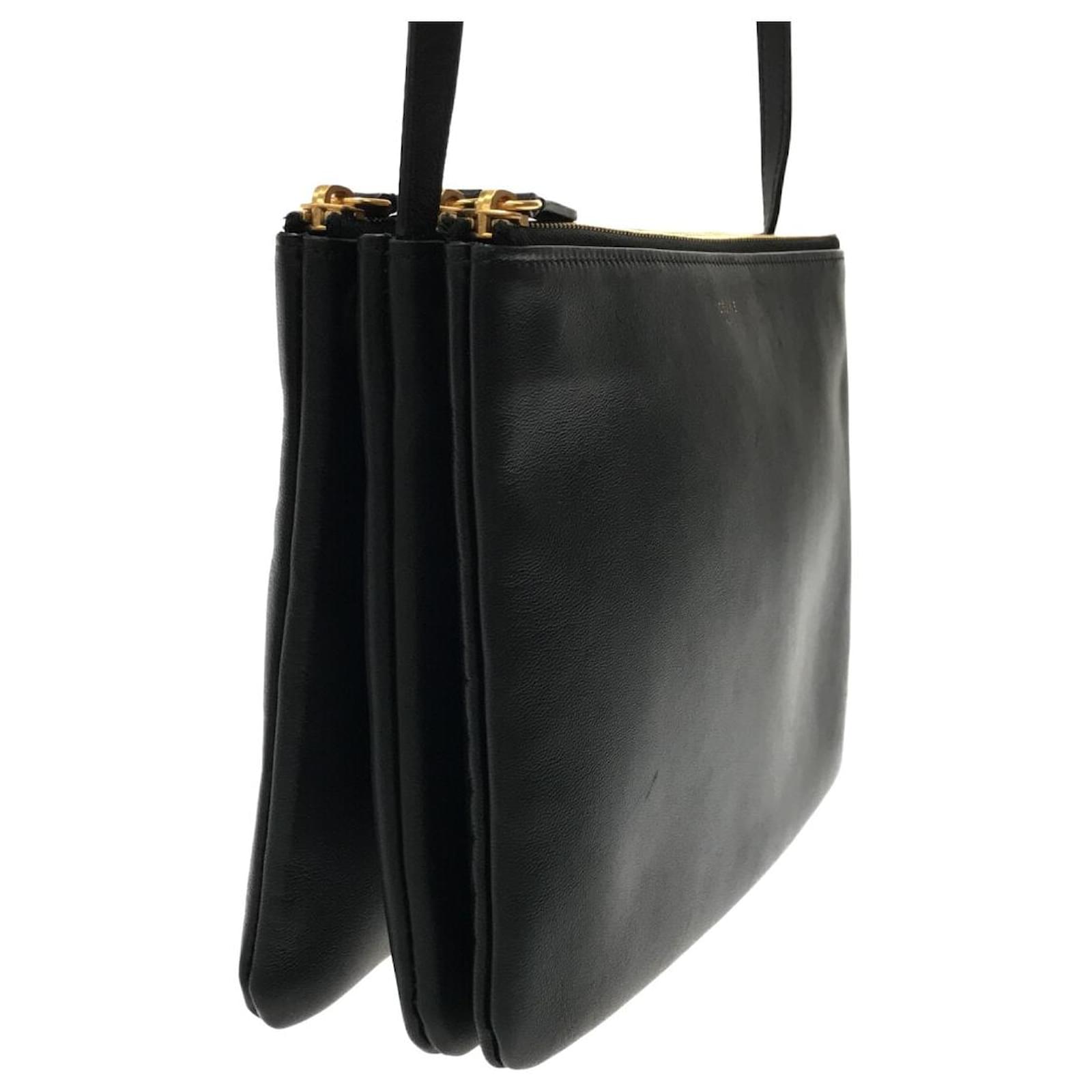 Céline Trio Black Leather ref.936335 - Joli Closet