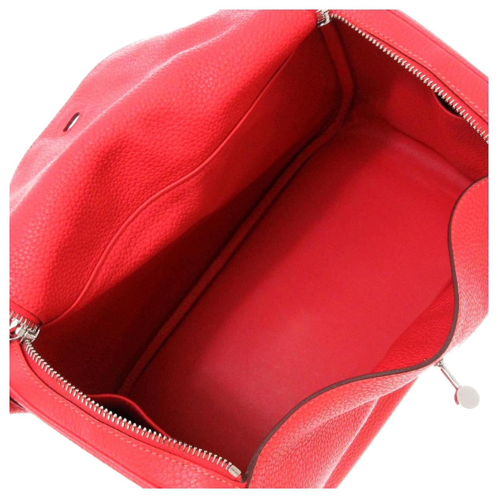 Hermès Hermes Lindy Red Leather ref.936550 - Joli Closet