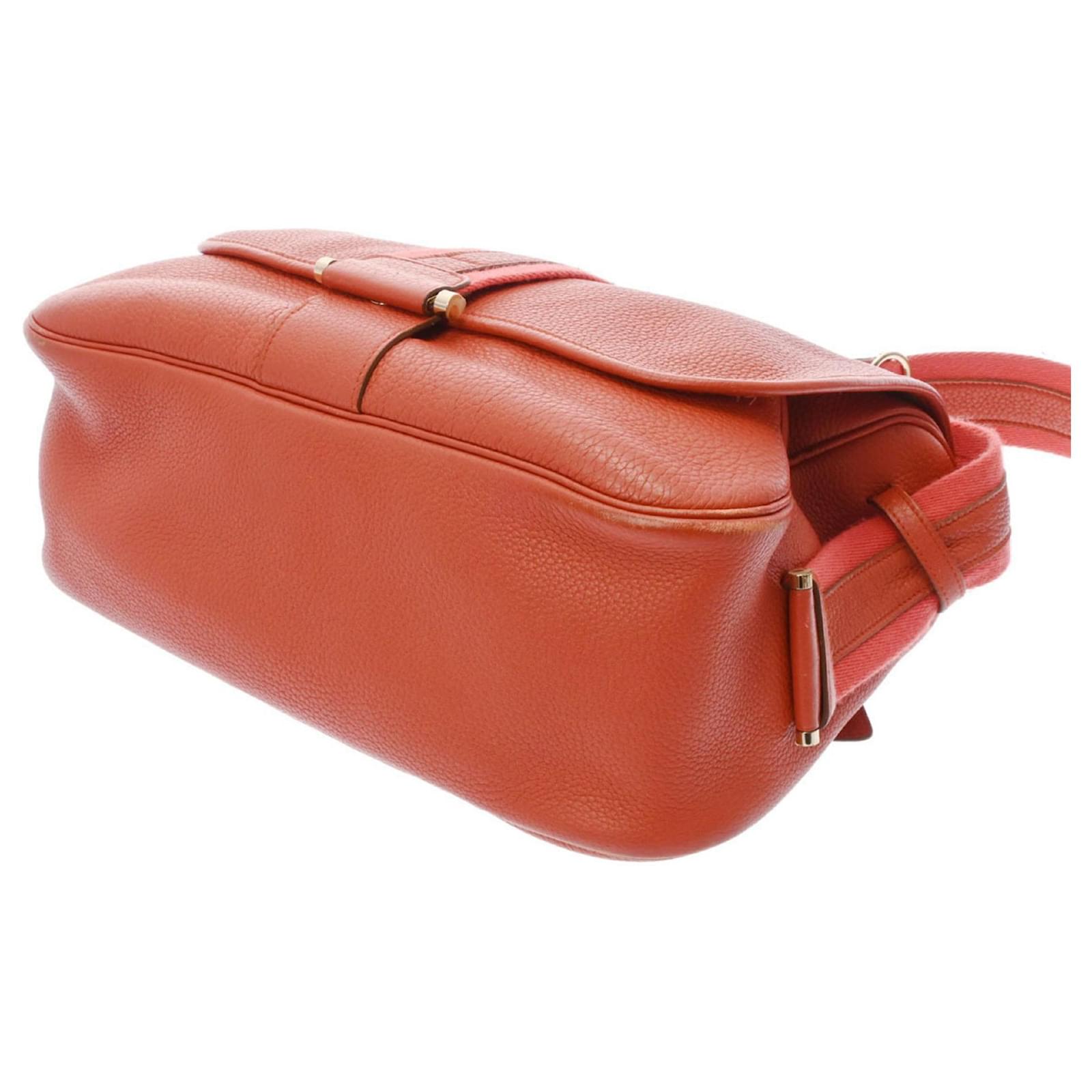 Hermès Bourlingue Orange Leather ref.940429 - Joli Closet