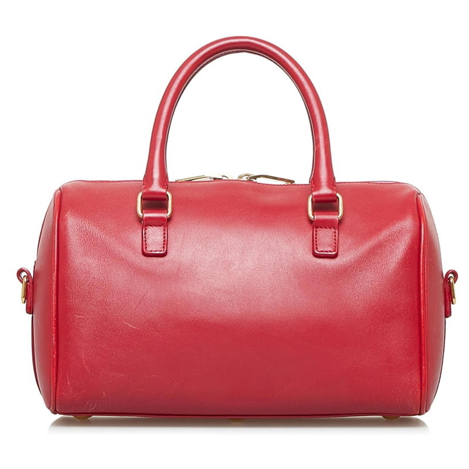 Saint Laurent Duffle Red Leather ref.941607 - Joli Closet