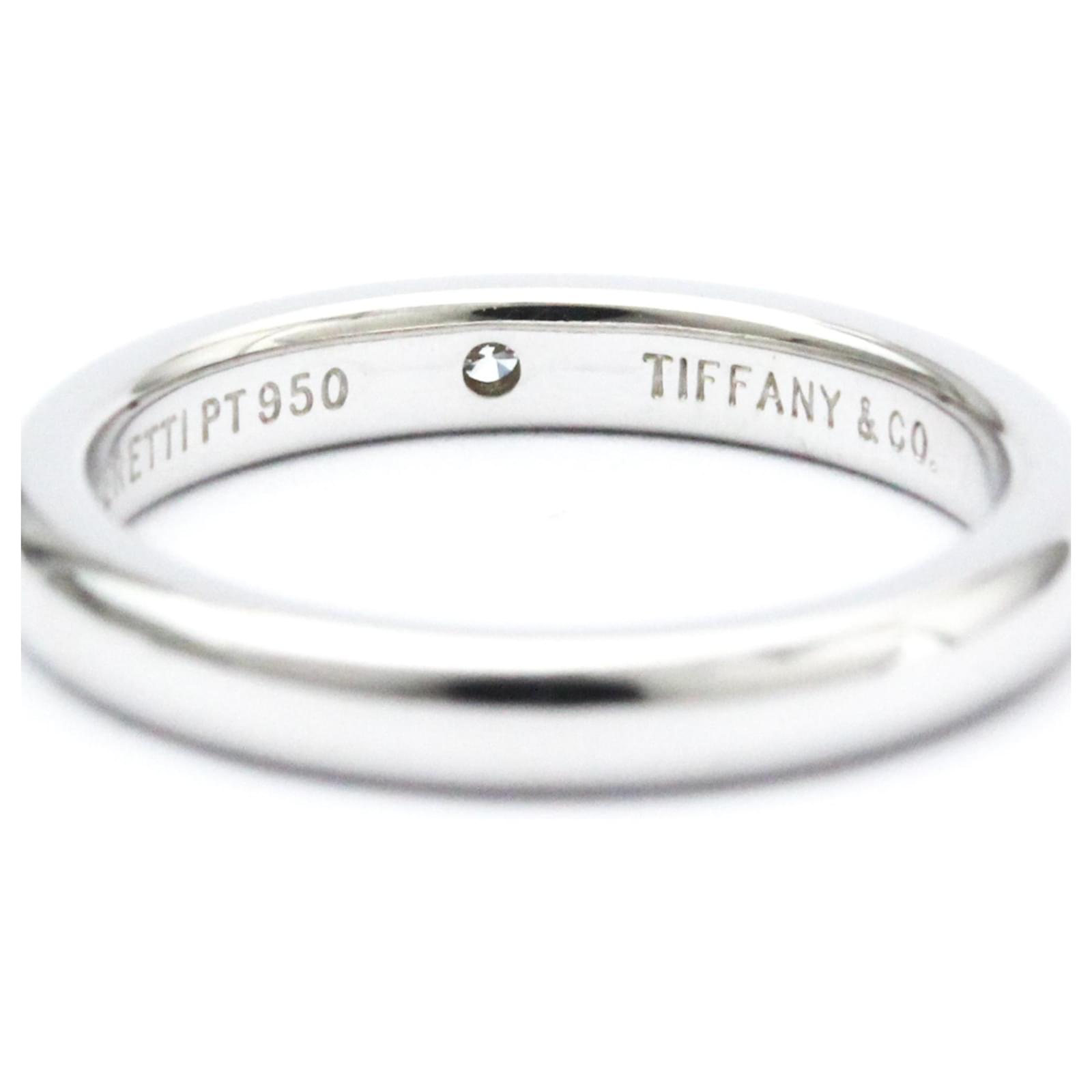 Tiffany & Co Stacking band Silvery Platinum ref.941613 - Joli Closet