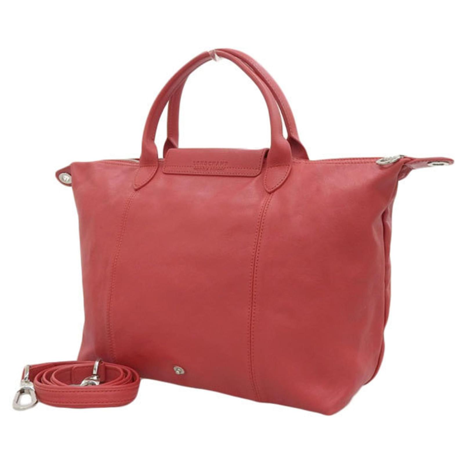 Longchamp Le Pliage Red Leather ref.942710 - Joli Closet