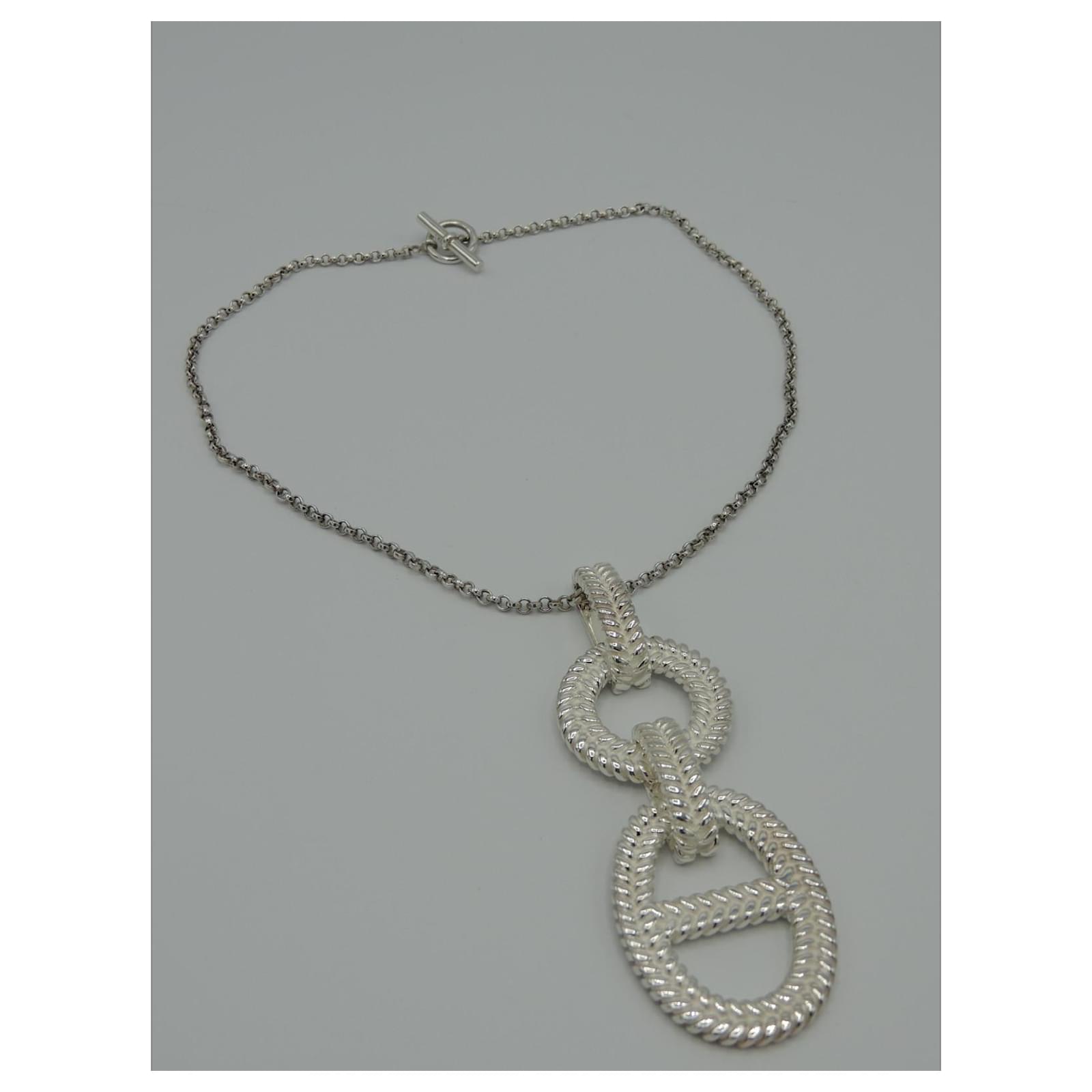 Hermès MAGNIFICENT HERMES PENDANT IN SILVER MODEL ODYSSEE NEW IN ITS ...