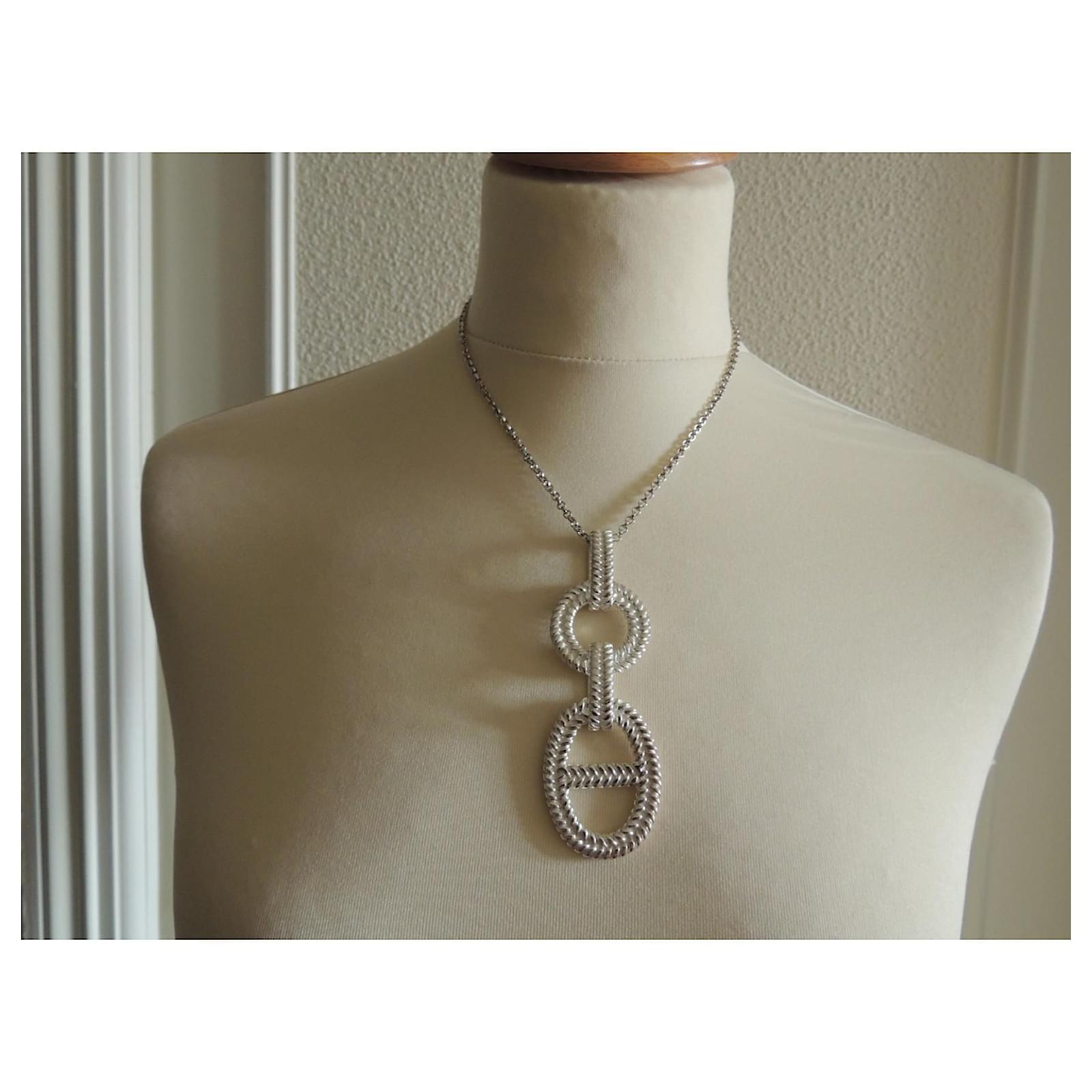 Hermès MAGNIFICENT HERMES PENDANT IN SILVER MODEL ODYSSEE NEW IN ITS ...