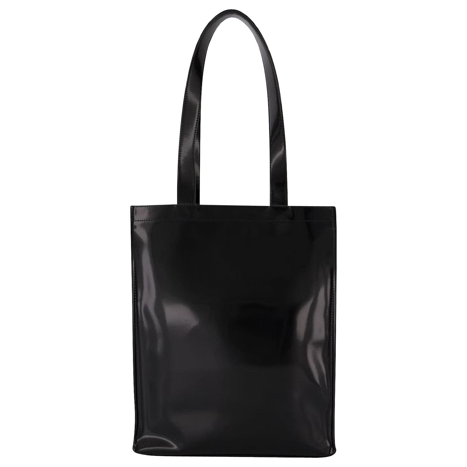 Logo Shopper Portrait Tote Bag - Acne Studios - Leather - Bag Black ...