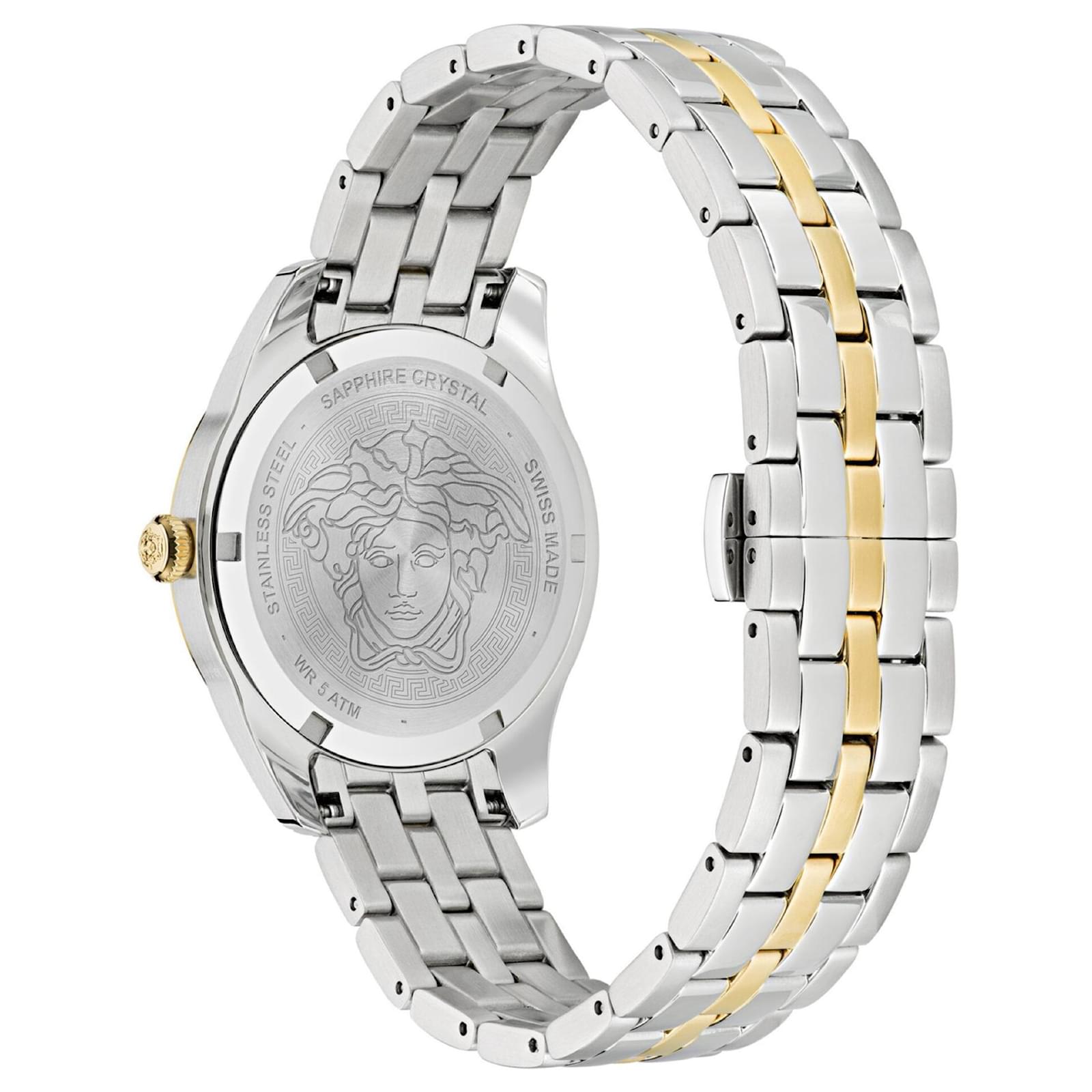Versace Greca Time Bracelet Watch Metallic ref.947153 - Joli Closet