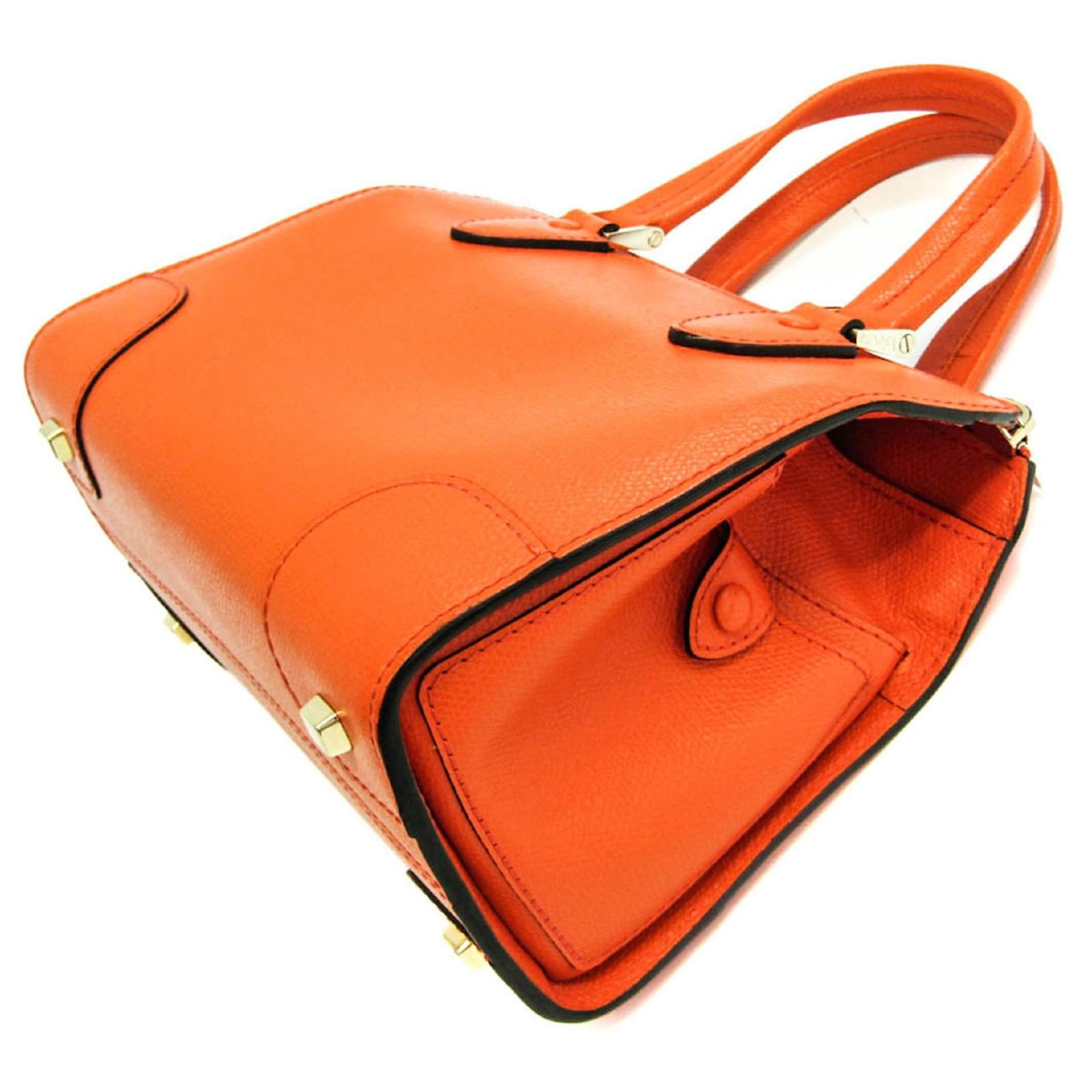 Valextra Babila Orange Leather ref.947587 - Joli Closet