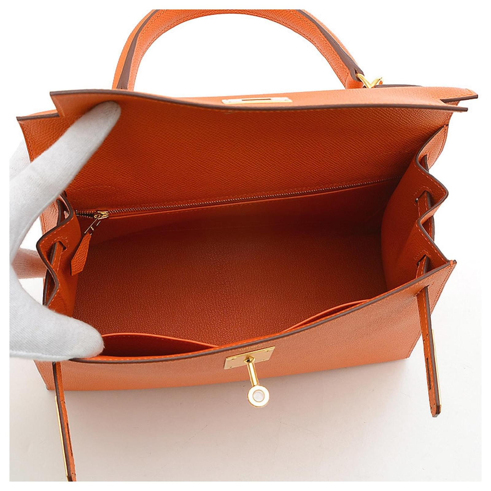 Hermès hermes kelly Orange Leather ref.948341 - Joli Closet