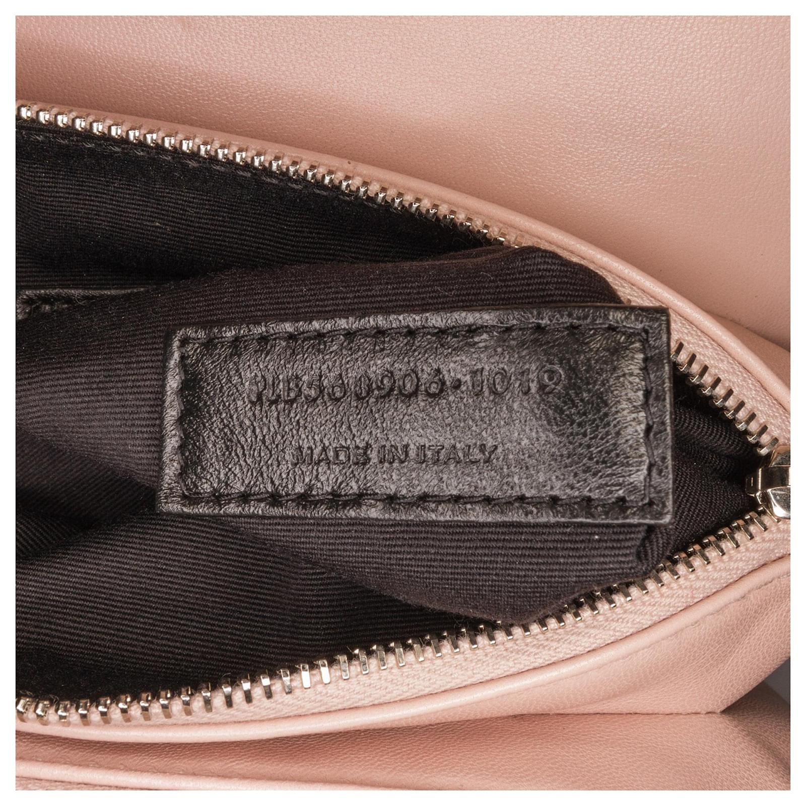 Saint Laurent Pink Diamond Quilted Lambskin Angie Chain Bag Leather ref ...