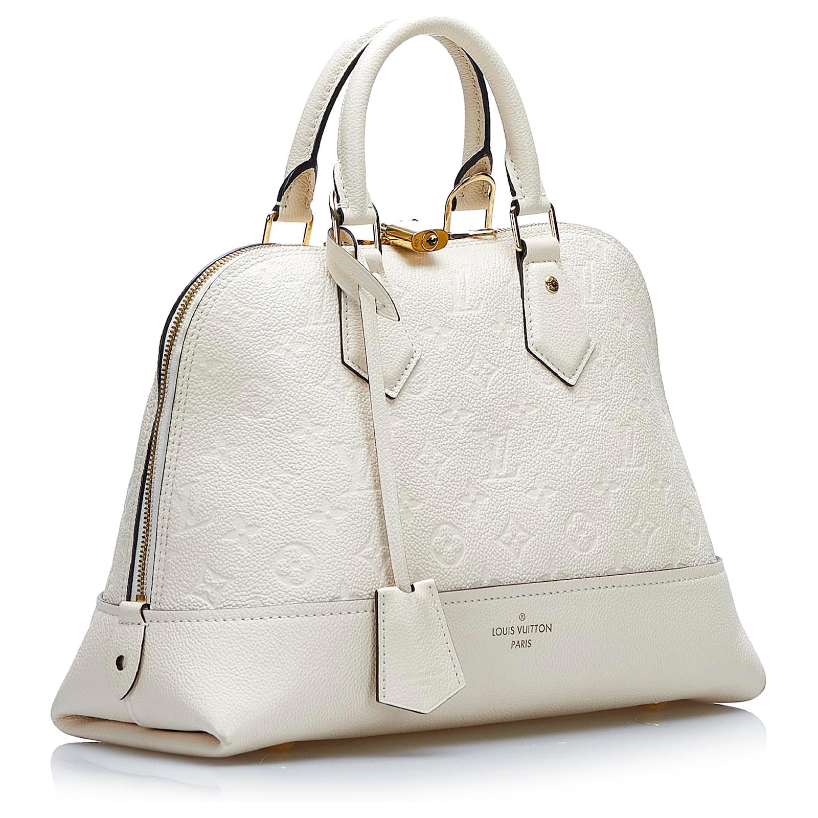 Louis Vuitton White Monogram Empreinte Neo Alma PM Leather ref.950203 ...