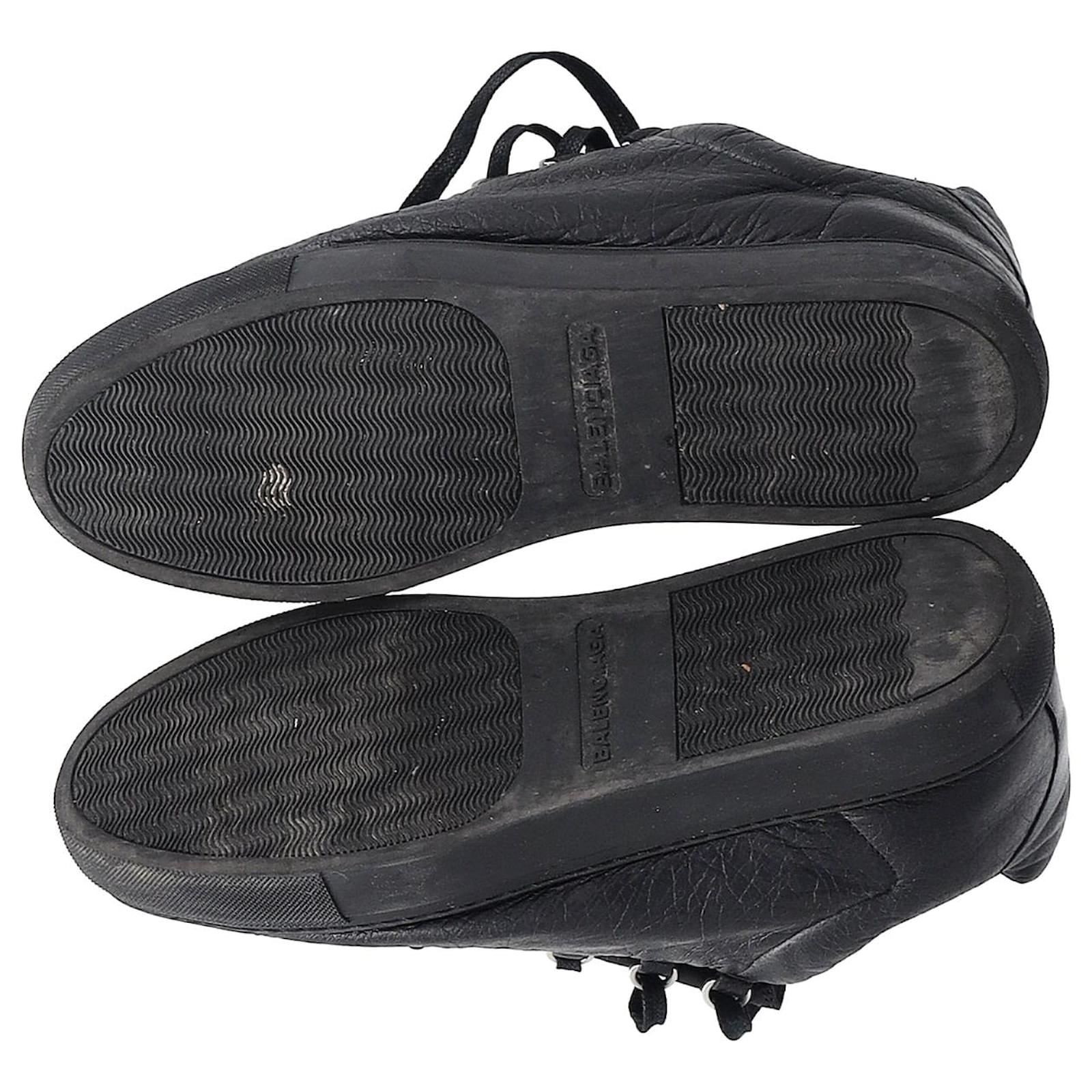 Balenciaga Baskets Basses Arena en Cuir Noir ref.951725 - Joli Closet