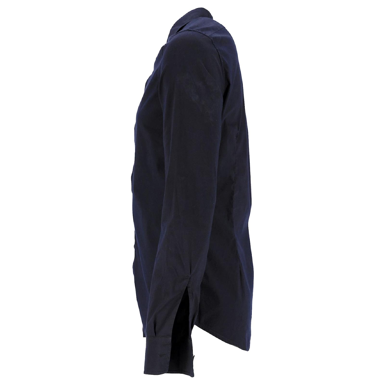 Prada Classic Button Up Shirt in Black Cotton ref.951977 - Joli Closet