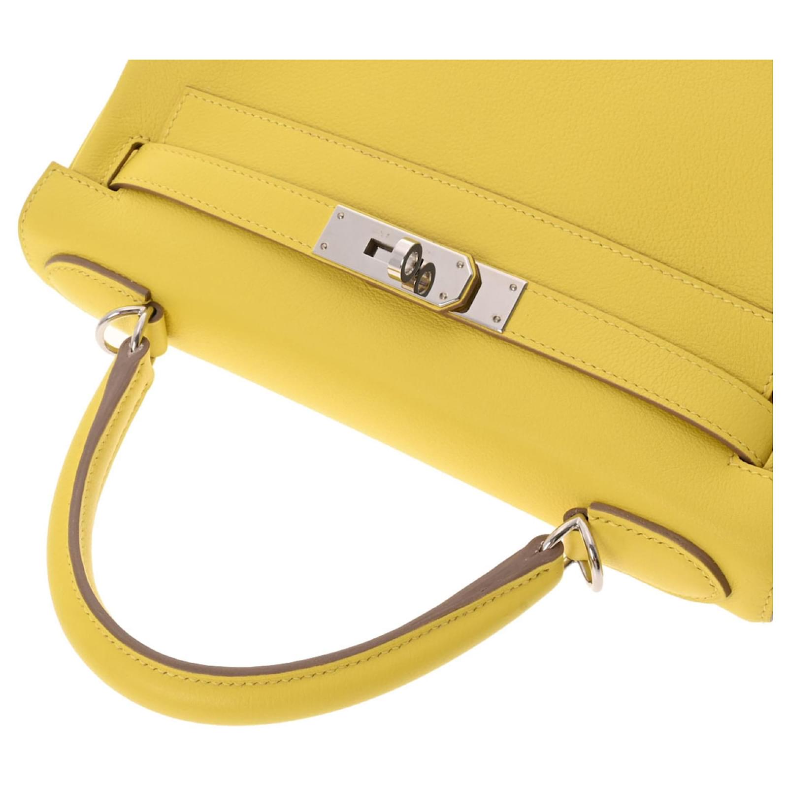 Hermès hermes kelly 28 Yellow Leather ref.953202 - Joli Closet