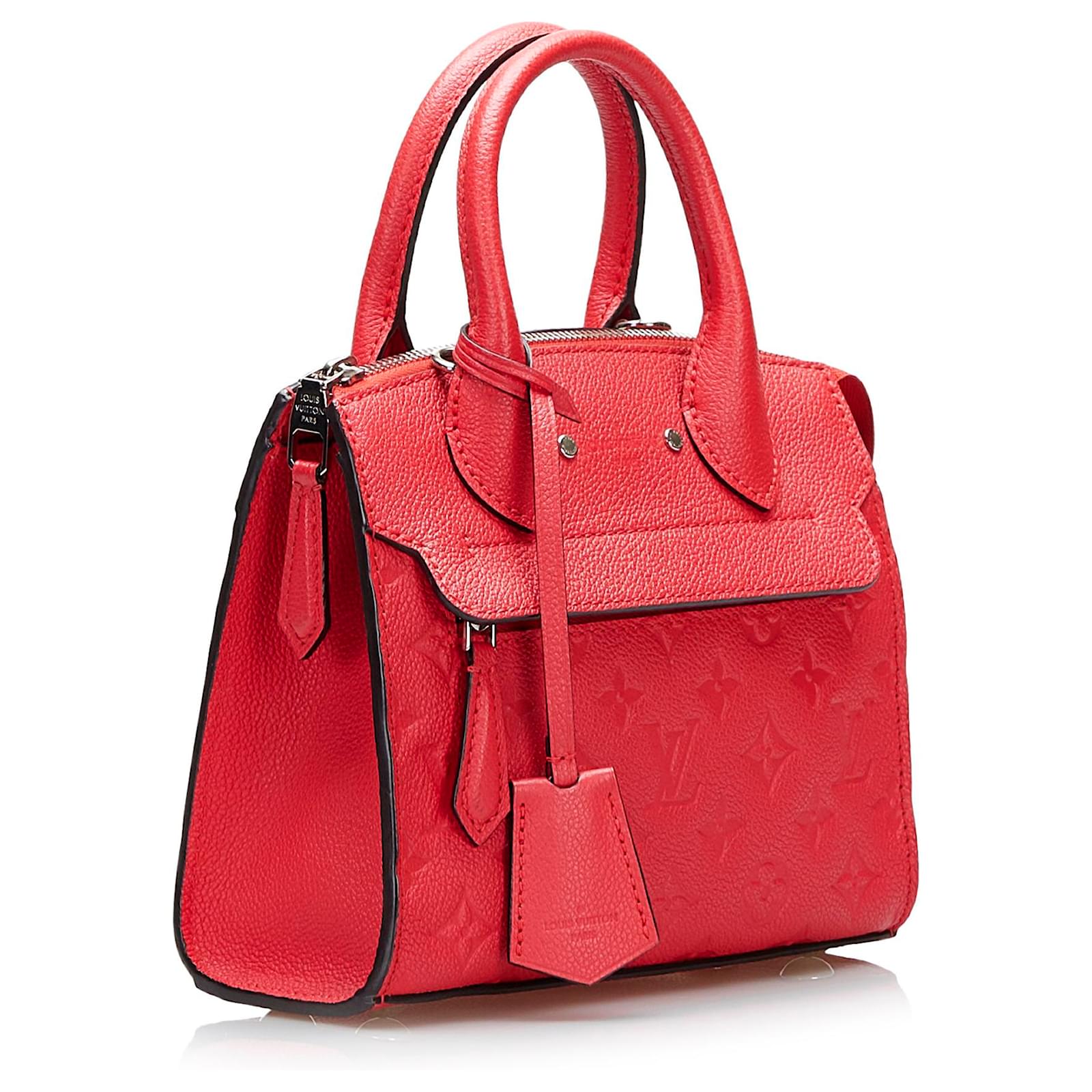 Louis Vuitton Red Monogram Empreinte Mini Pont Neuf Leather ref.956194 ...