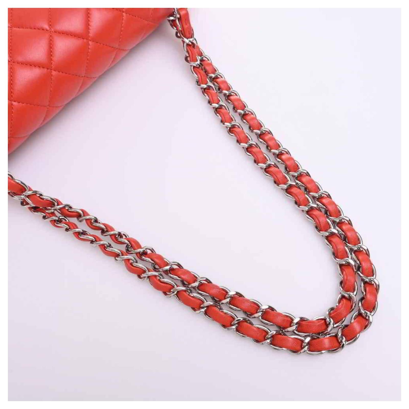 Chanel Timeless Red Leather ref.957206 - Joli Closet