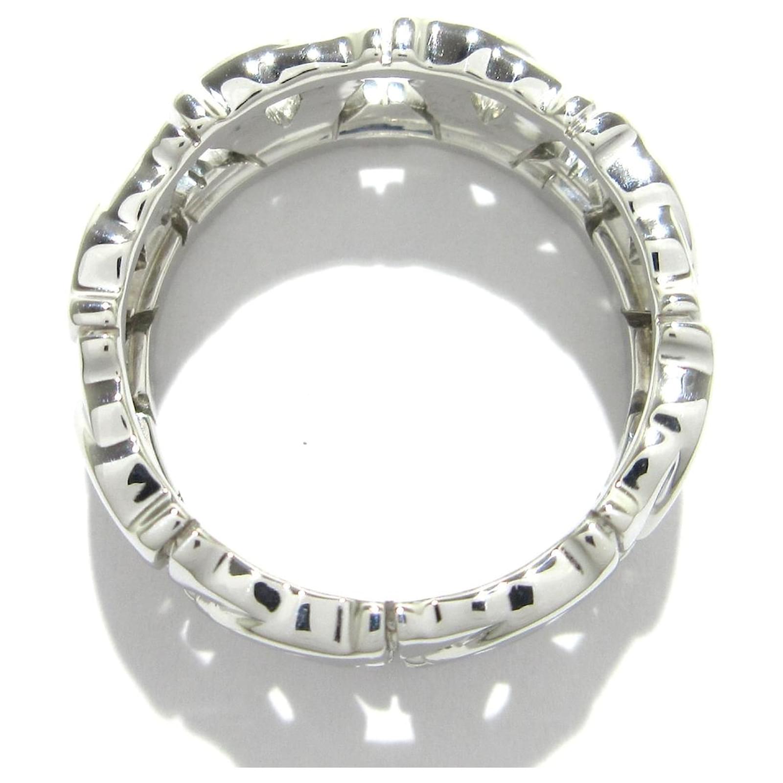 Cartier Entrelacé Or blanc Argenté ref.958155 - Joli Closet