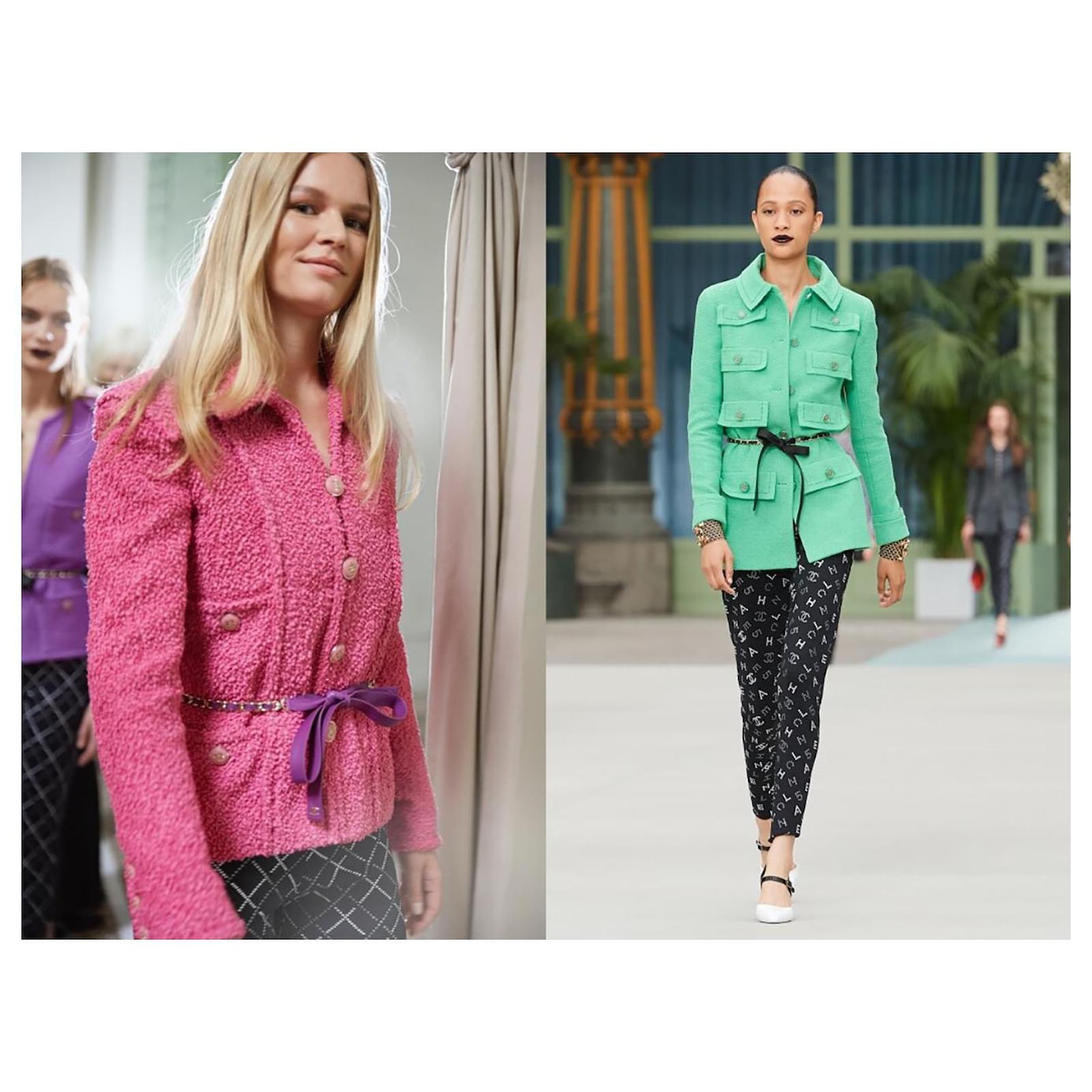 Chanel 2020 Cruise Ad Campaign Tweed Jacket Fuschia ref.960807 - Joli ...