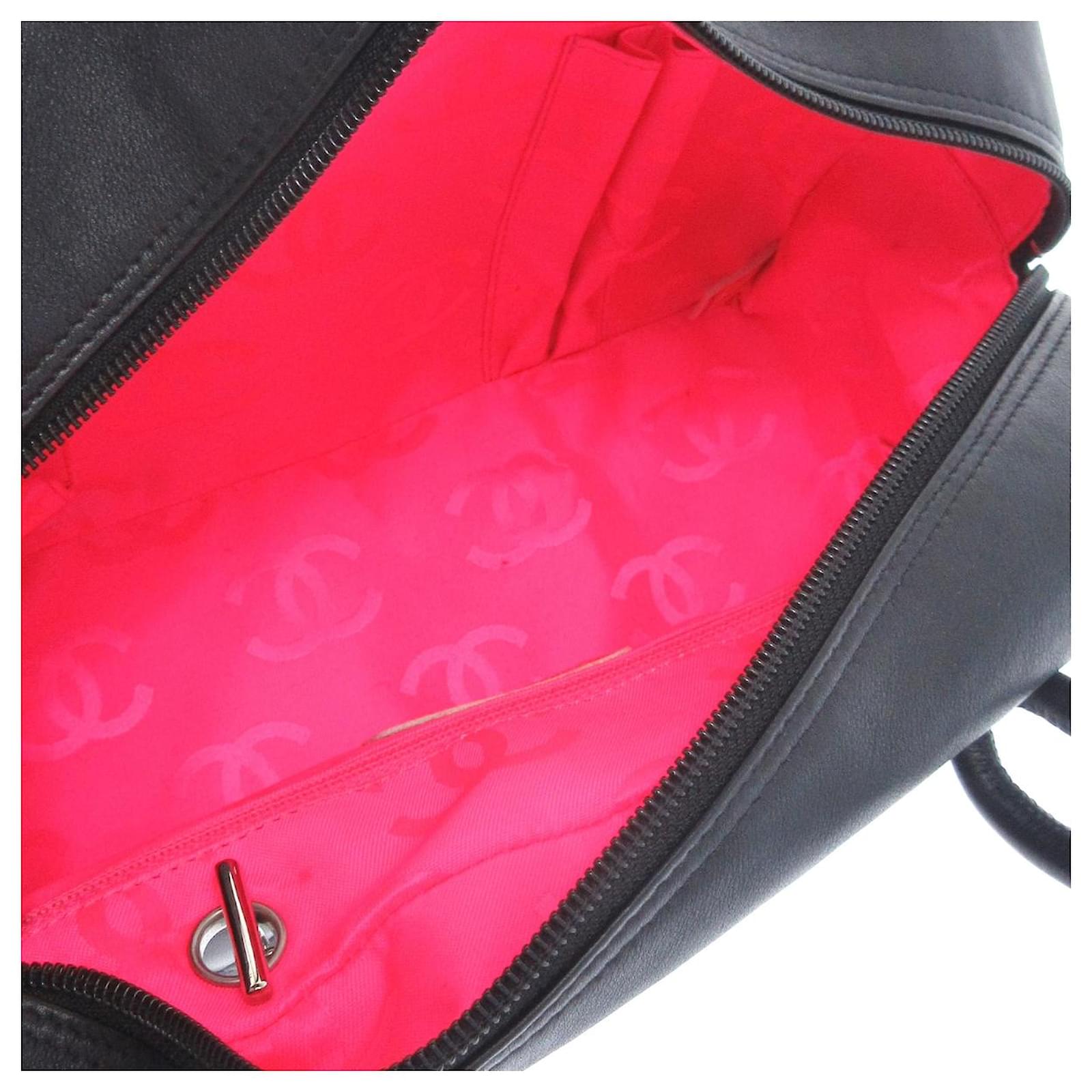 Chanel Bowling Black Leather ref.962983 - Joli Closet