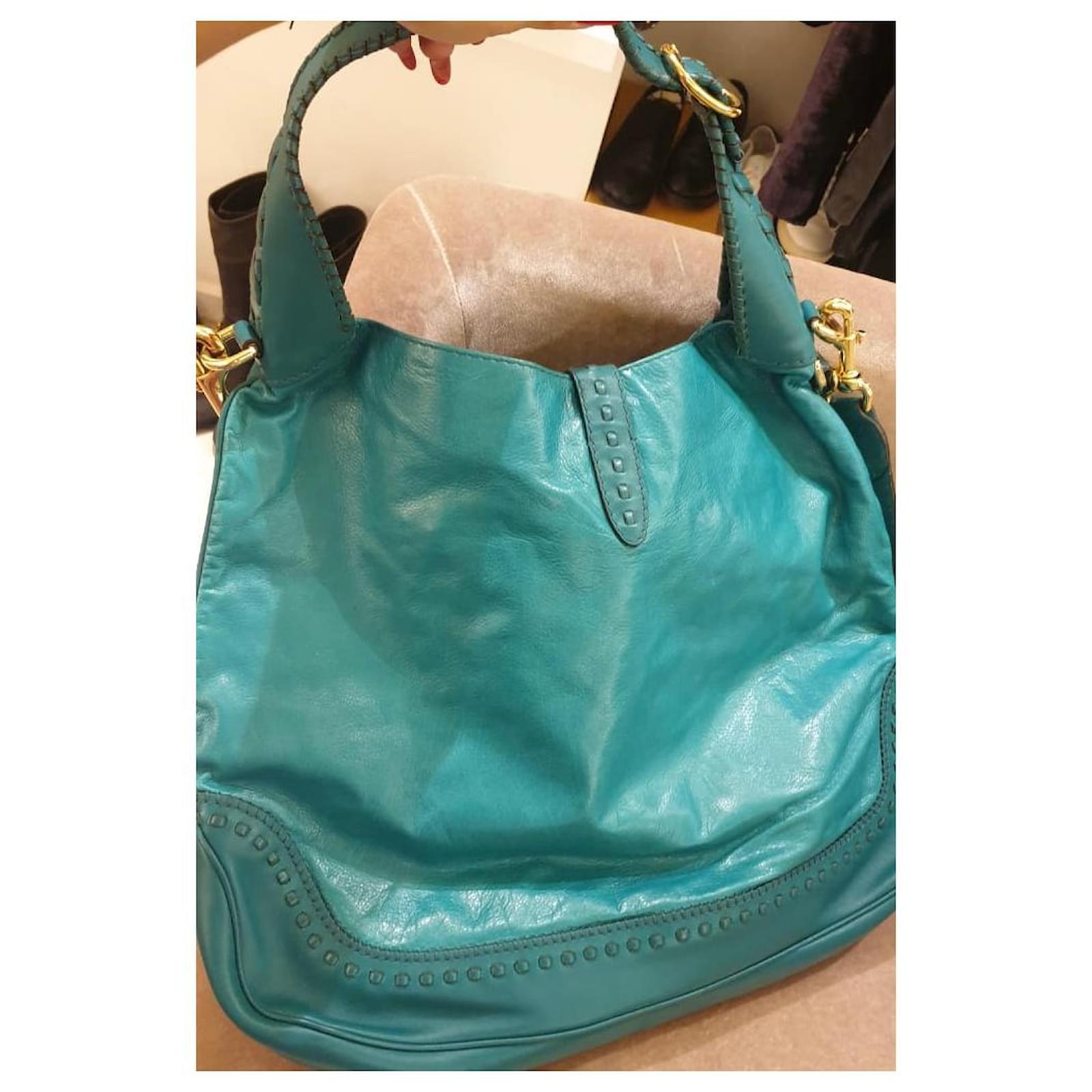 Gucci Handbags Green Leather Ref964550 Joli Closet