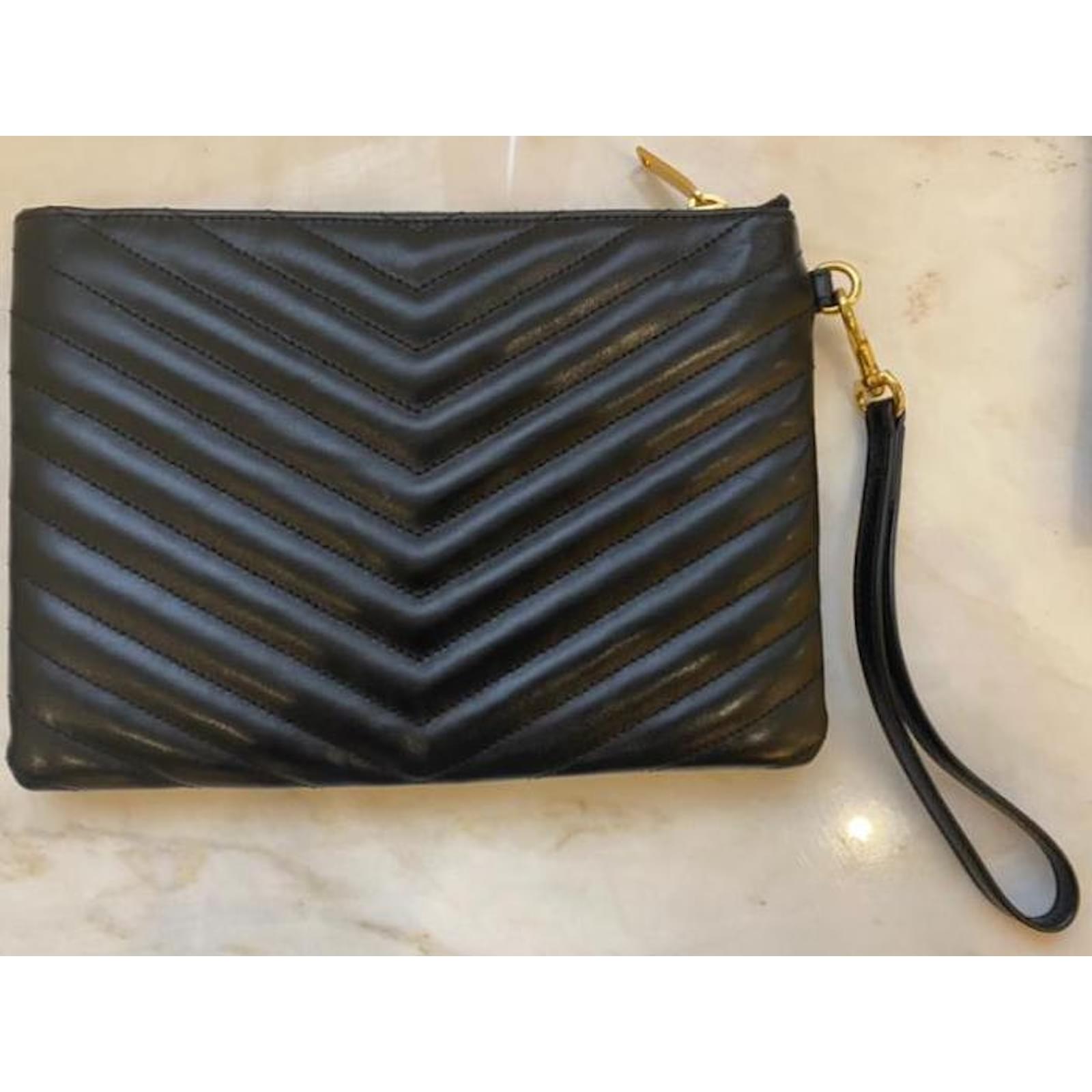 Cassandra Saint Laurent YSL Cassandre Matelassé New Jolie A5 Pouch ...