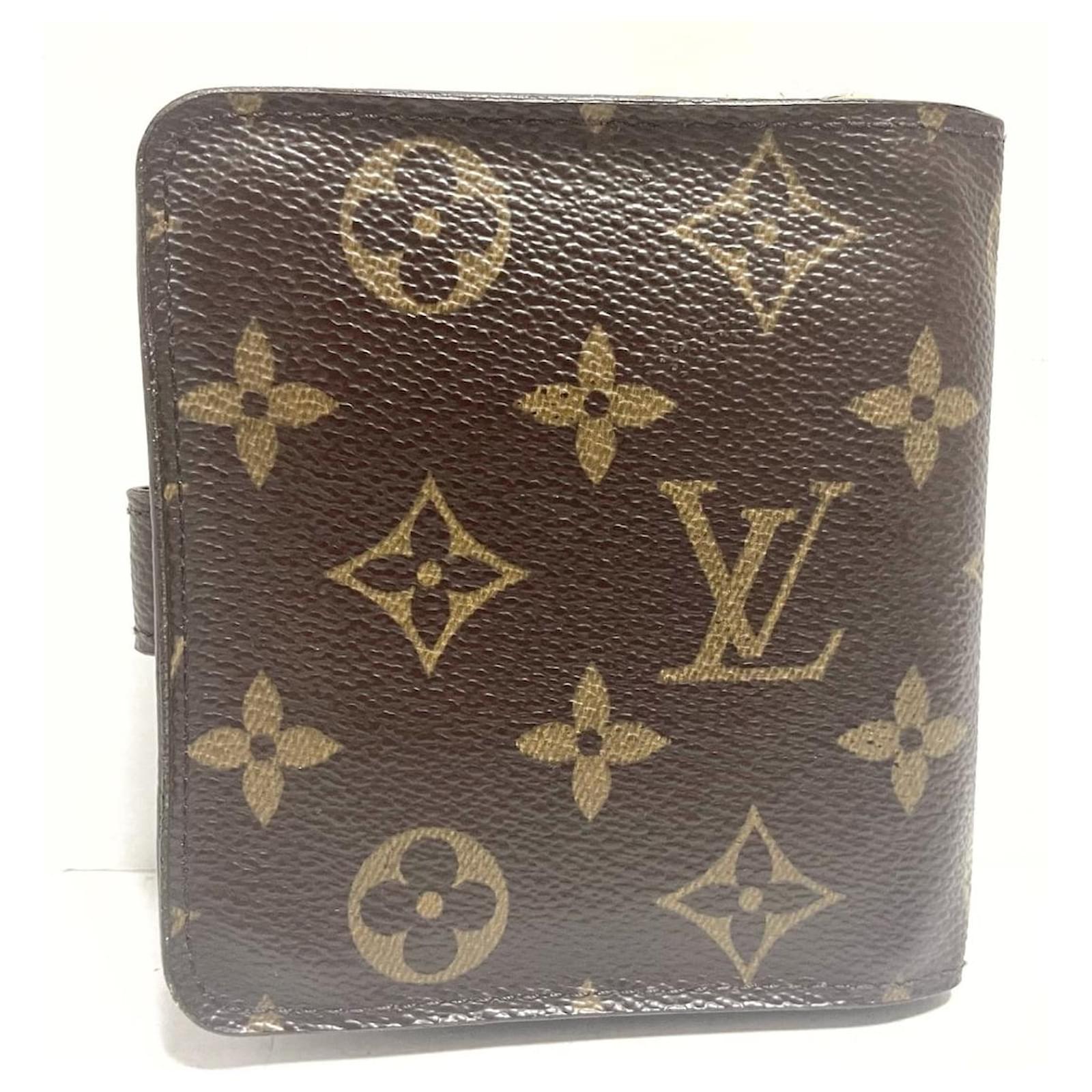 Louis Vuitton Compact zip Brown Cloth ref.966192 - Joli Closet