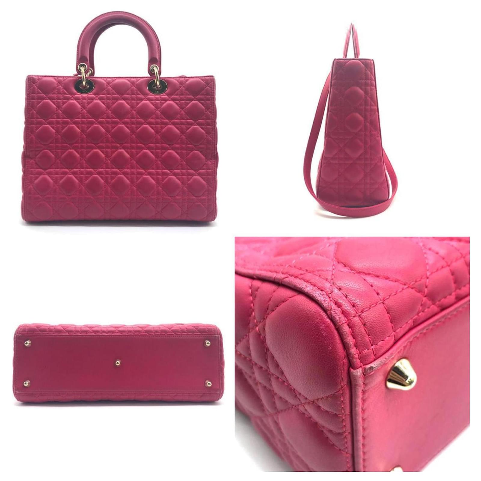 Dior Lady Dior Pink Leather ref.970862 - Joli Closet