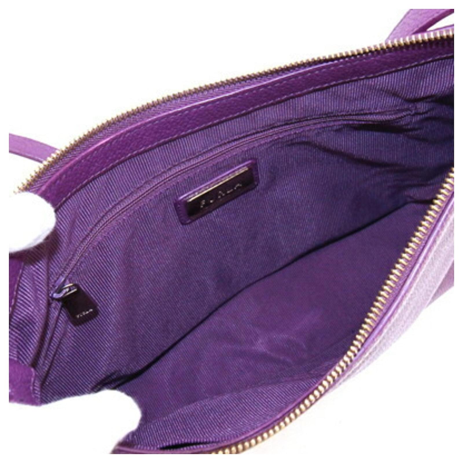 Furla Purple Leather ref.1000335 - Joli Closet