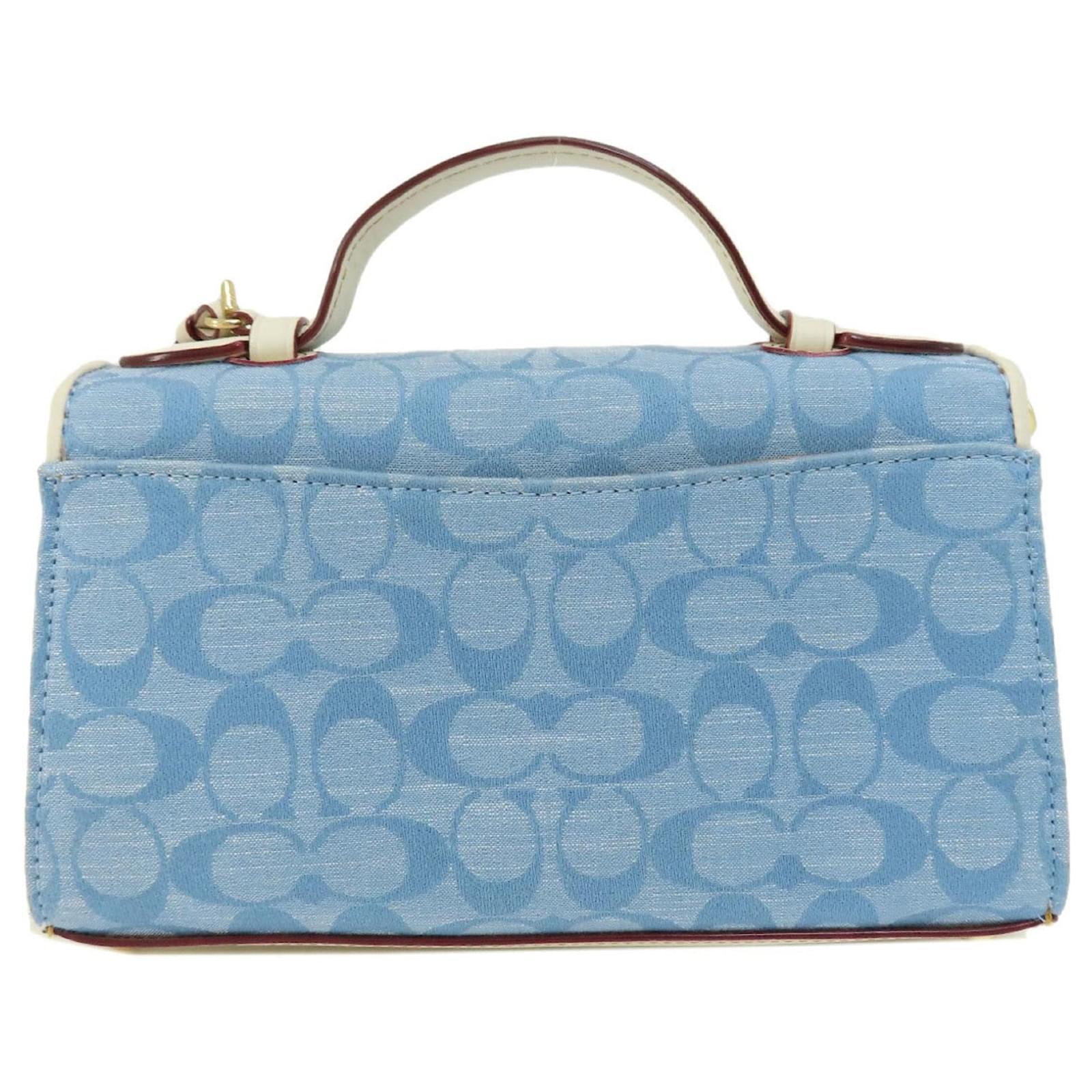 Coach Signature Blue Cloth ref.1000584 - Joli Closet