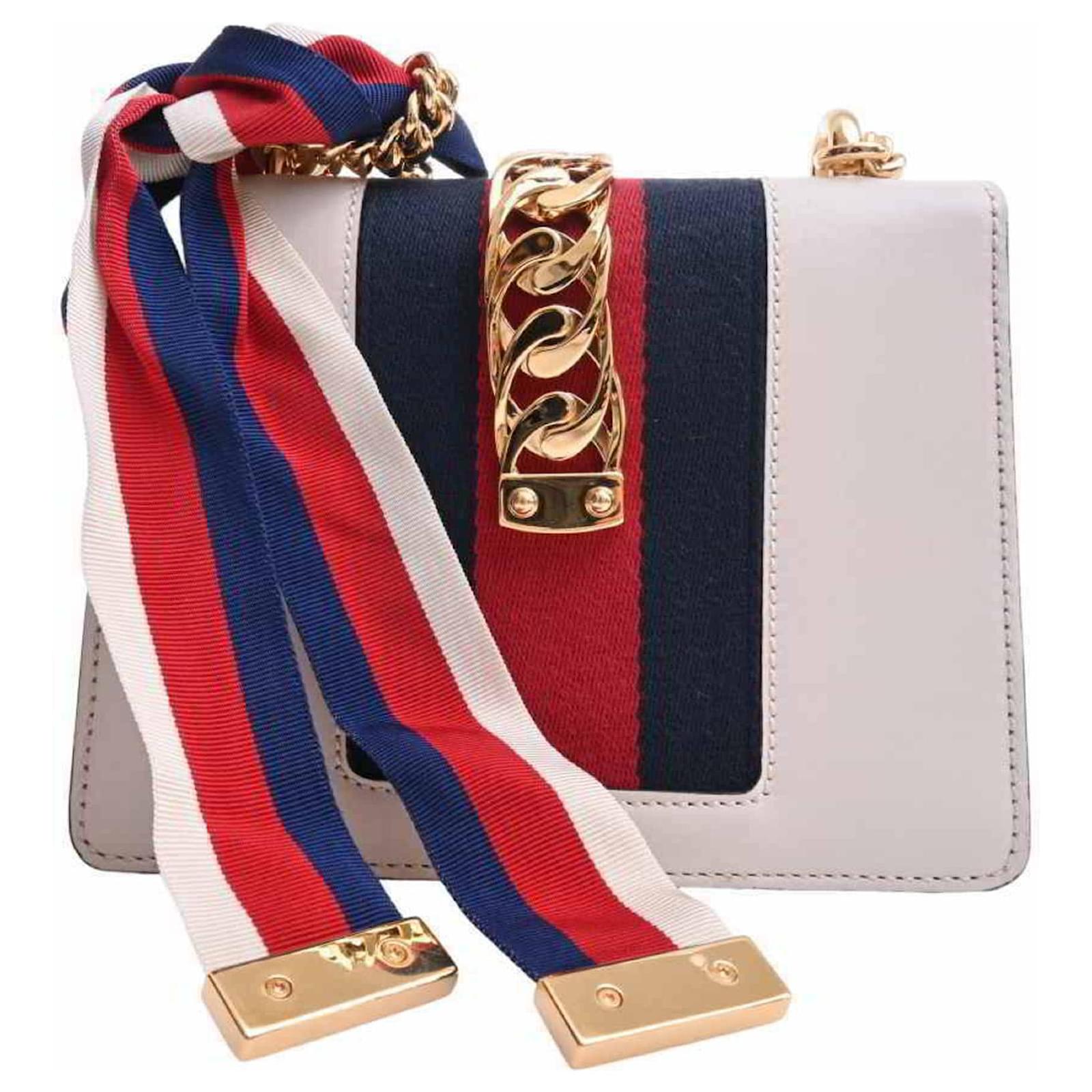 Gucci Sylvie White Leather ref.1001803 - Joli Closet
