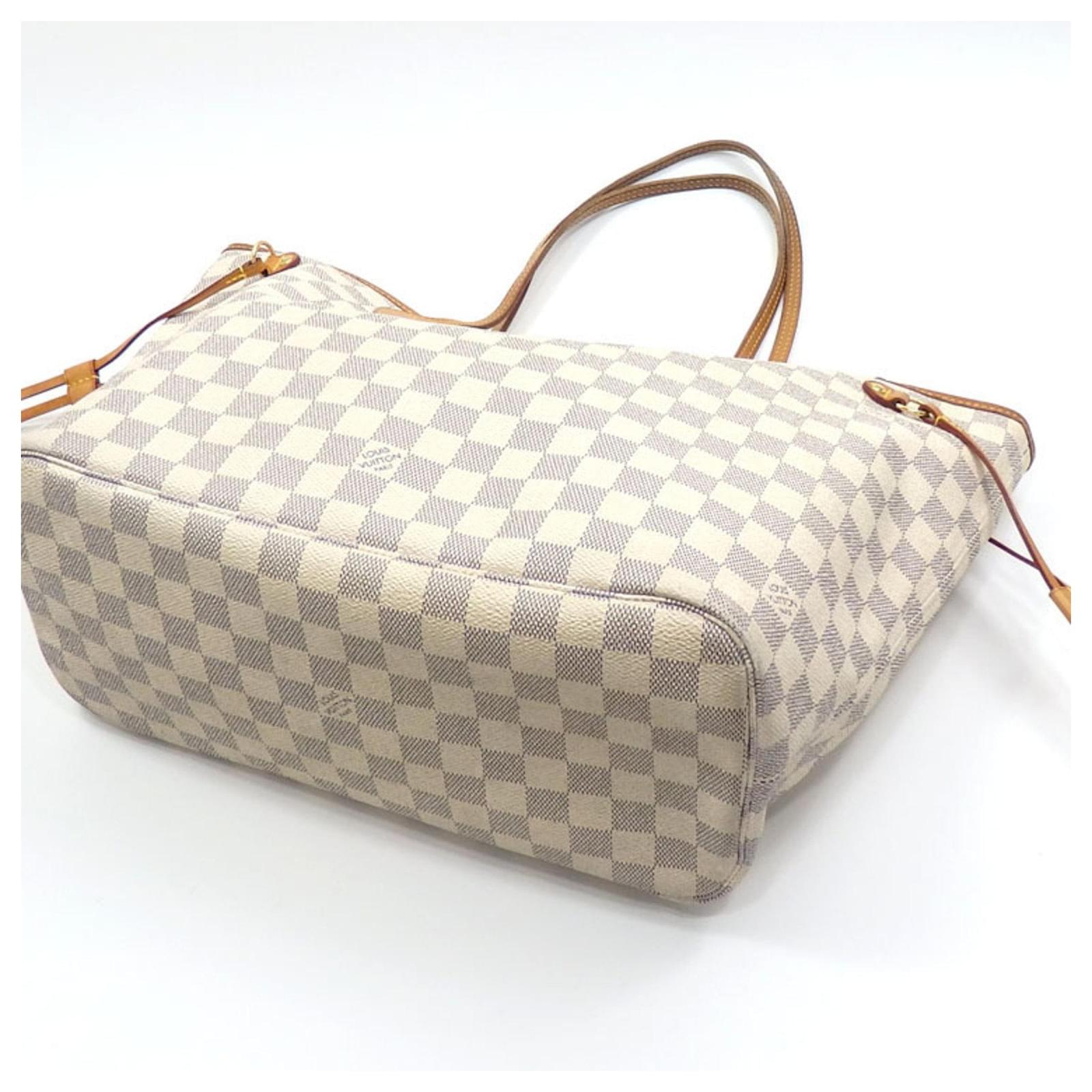 Louis Vuitton Neverfull White Cloth ref.1004675 - Joli Closet
