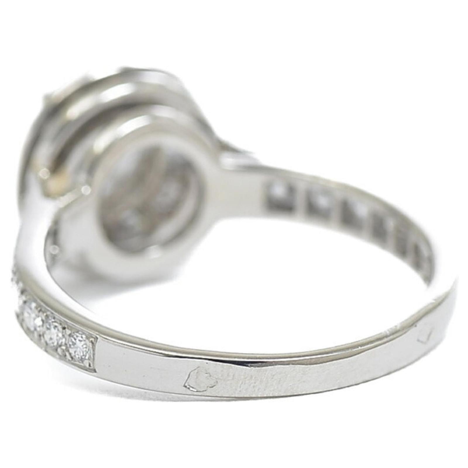 Van Cleef & Arpels Solitaire Icône Silvery Platinum ref.1005045 - Joli ...