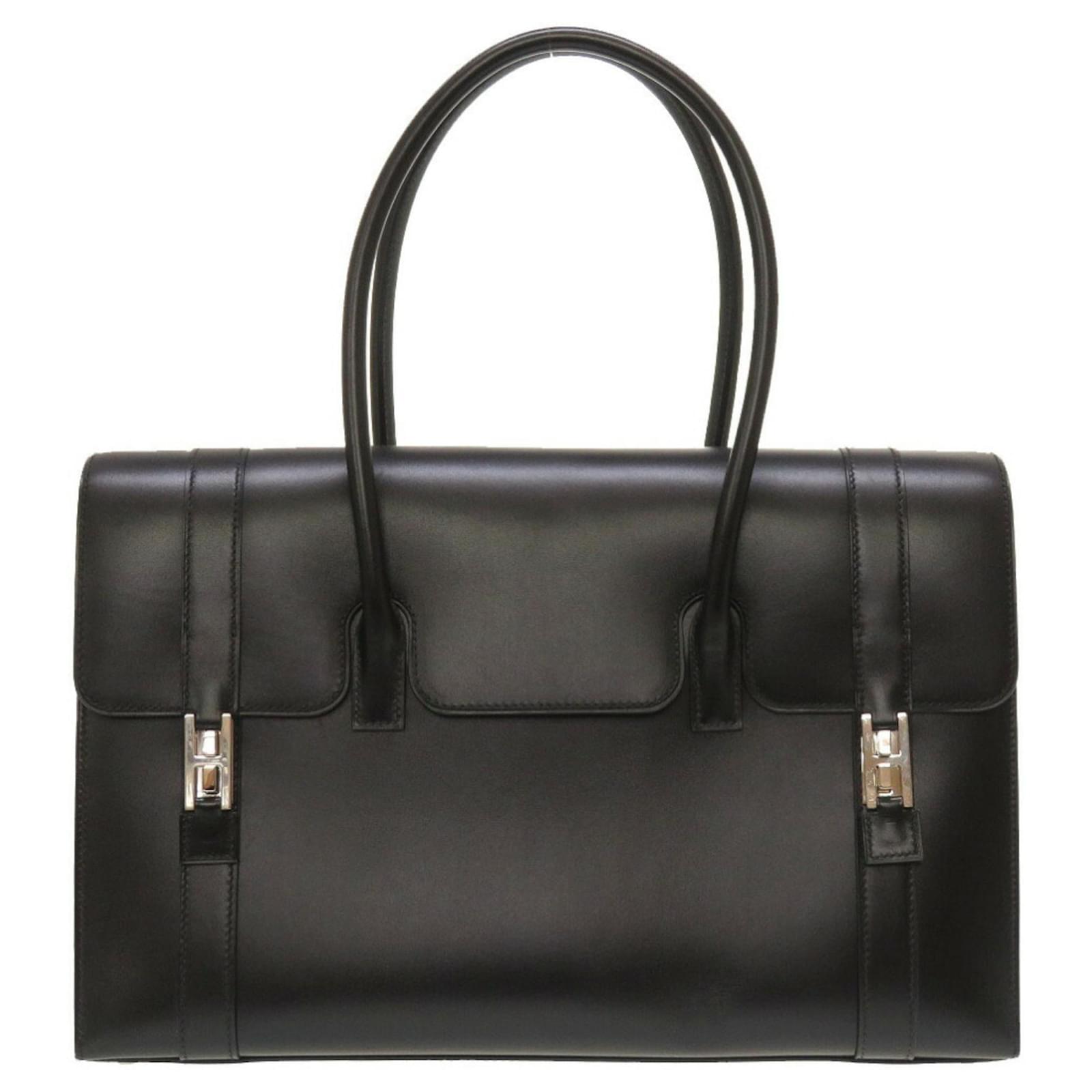 Hermès Drag Black Leather ref.1006901 - Joli Closet