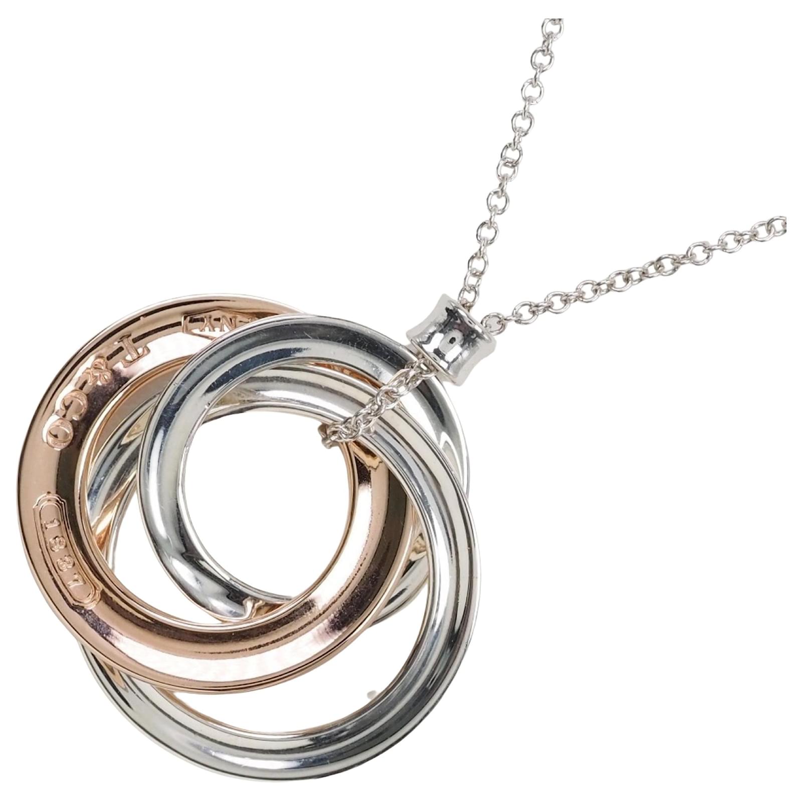Tiffany & Co Interlocking Circles Silvery Silver ref.973601 - Joli Closet