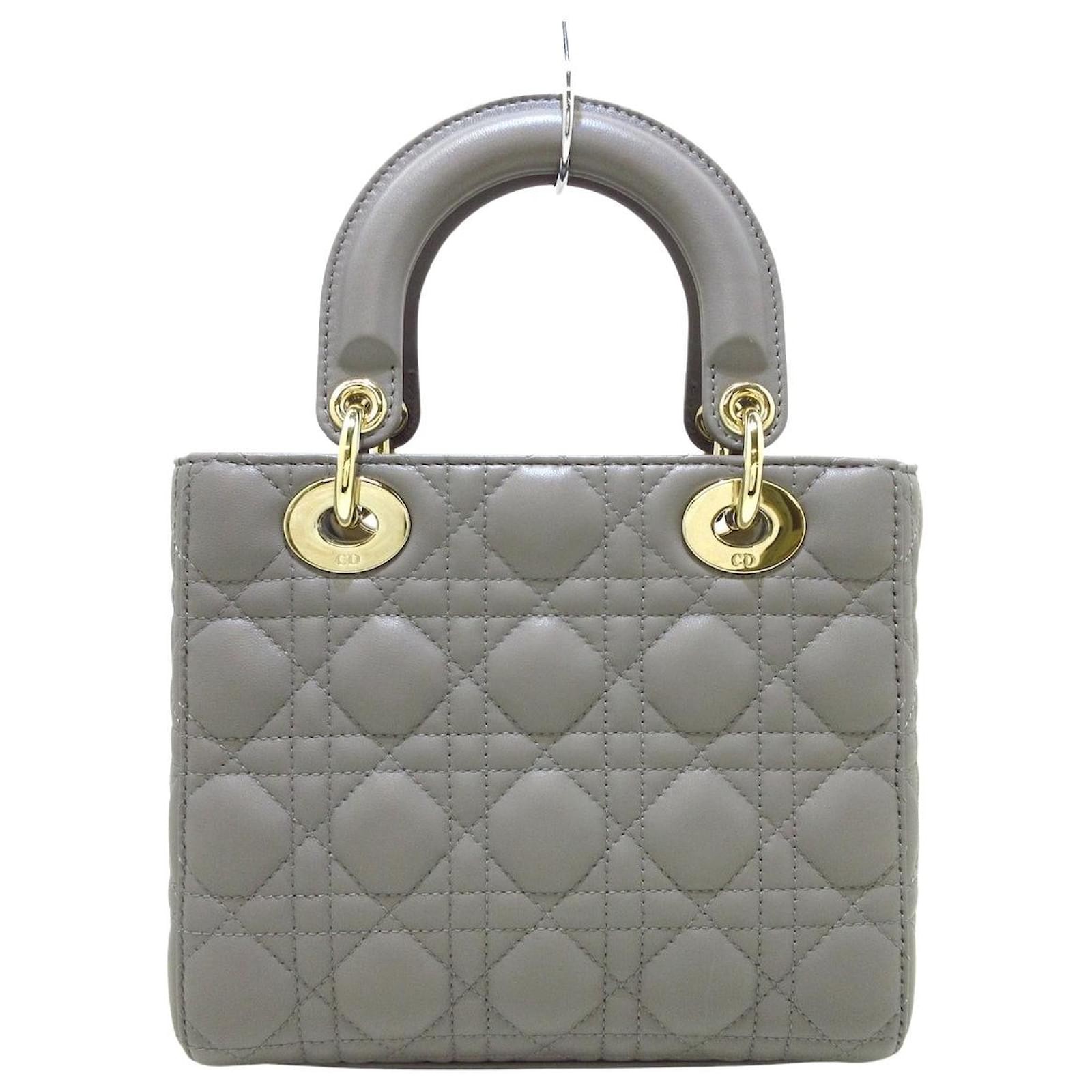 Dior My Lady Dior Grey Leather ref.975479 - Joli Closet