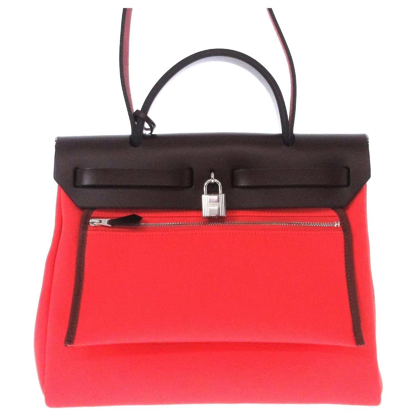 Hermès Hermes herbag Pink Cloth ref.992484 - Joli Closet