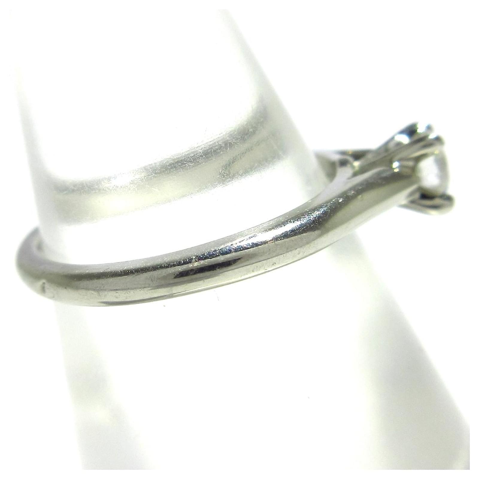 Cartier Solitaire Silvery Platinum ref.993380 - Joli Closet