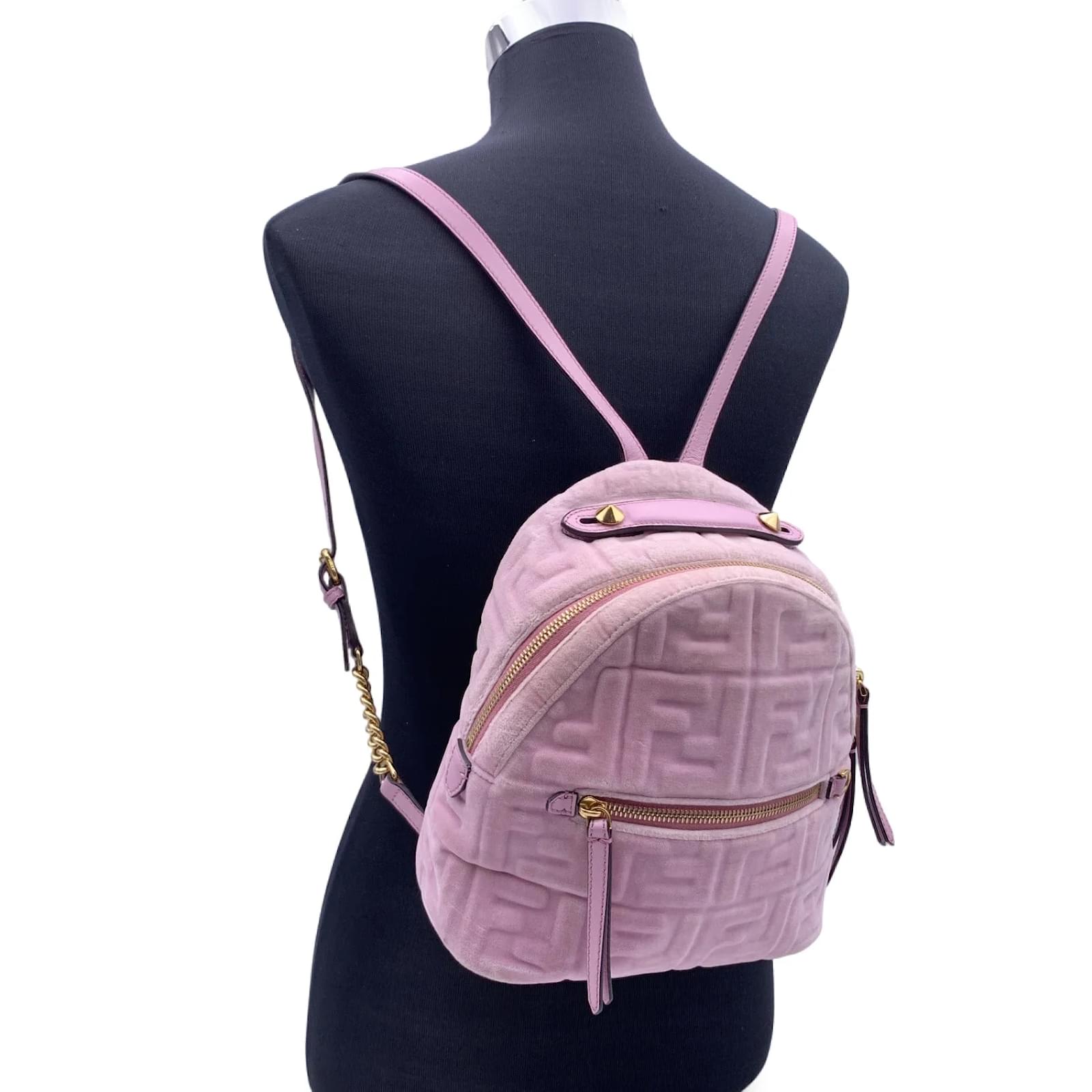 Fendi Backpack n.a. Pink Velvet ref.995321 - Joli Closet