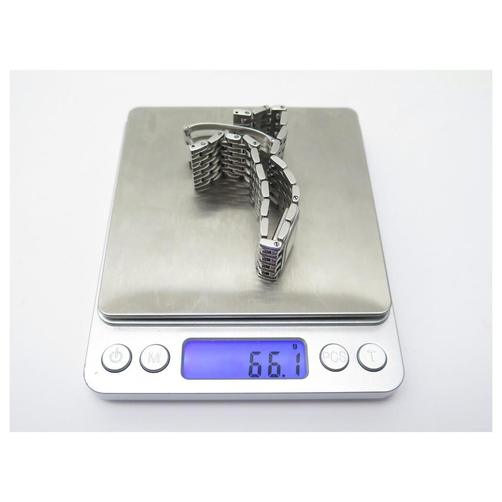 CARTIER PANTHERE RUBAN WATCH 2420 ct quartz 21 MM STEEL WATCH Silvery ...