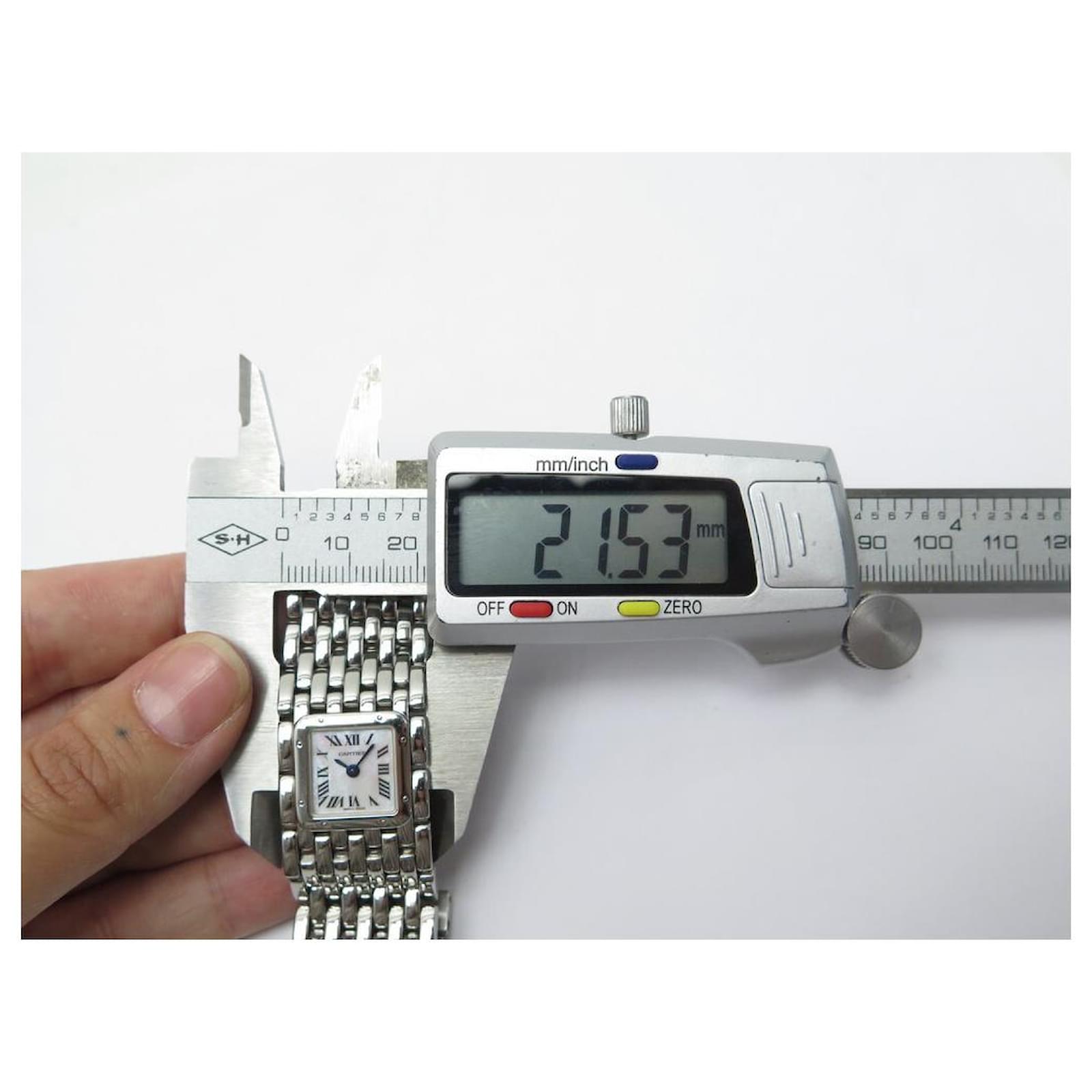 CARTIER PANTHERE RUBAN WATCH 2420 ct quartz 21 MM STEEL WATCH Silvery ...