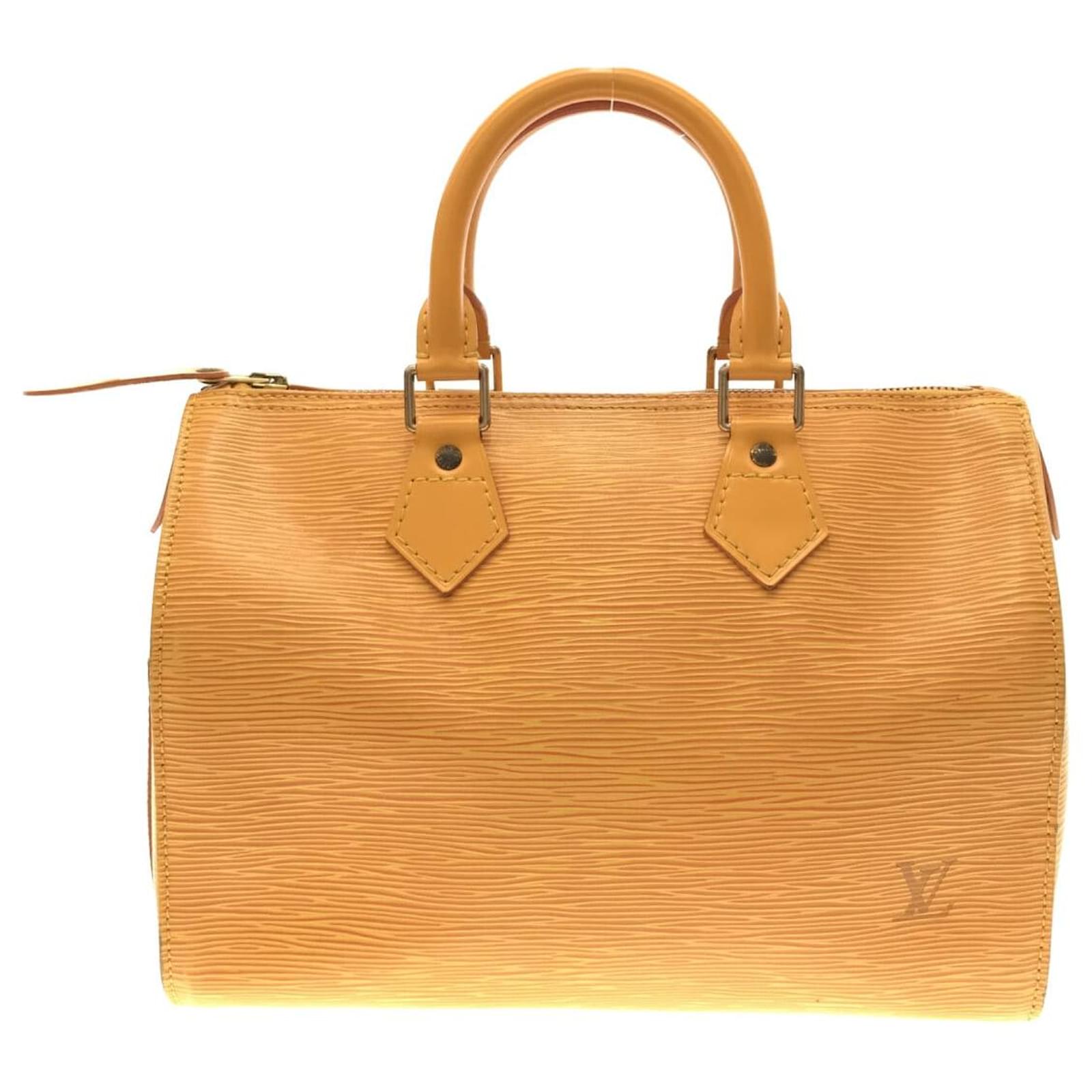 Louis Vuitton Speedy 25 Yellow Leather ref.1013041 - Joli Closet